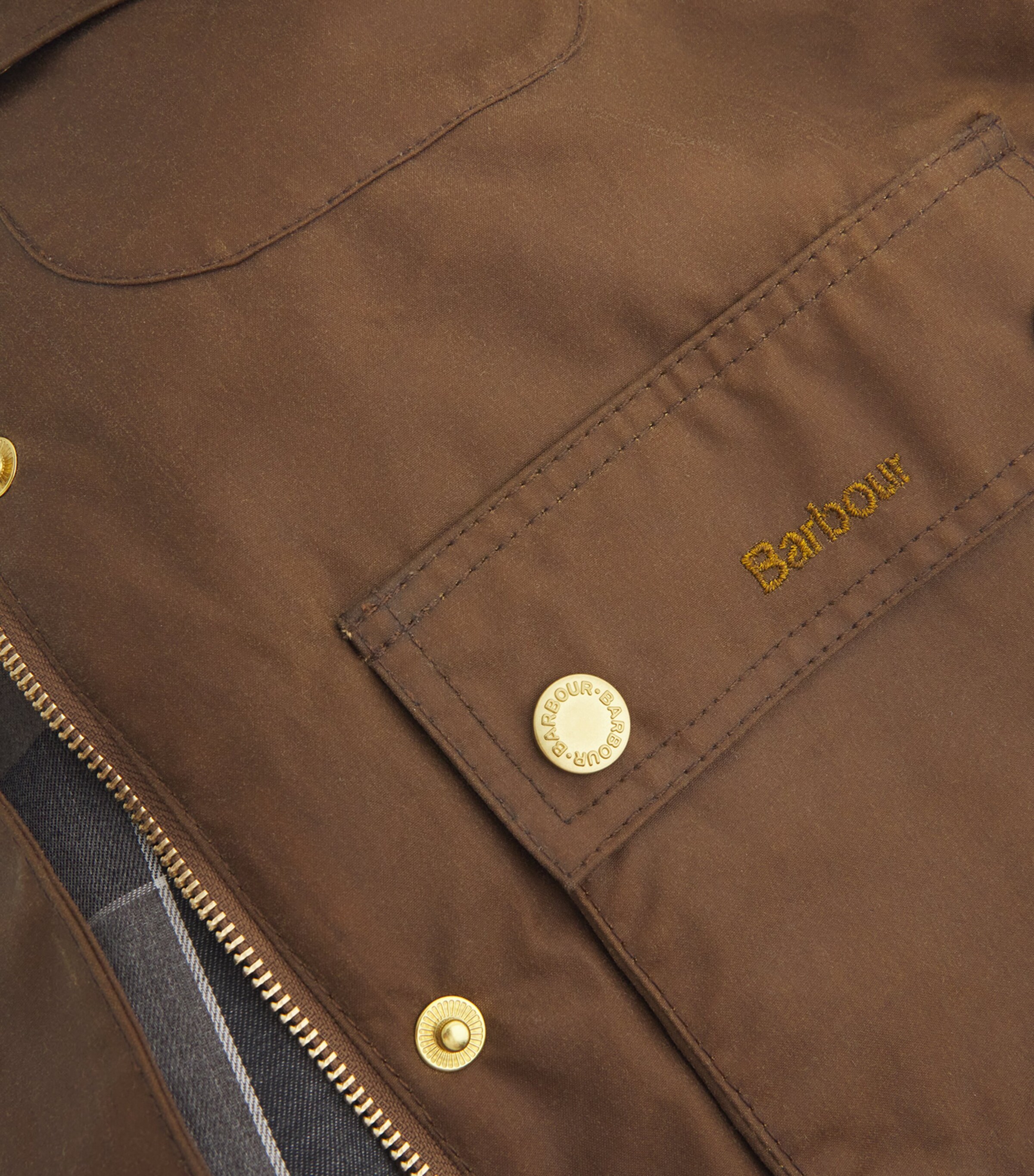 Barbour Brown Waxed Cotton Ruth Jacket | Harrods HK