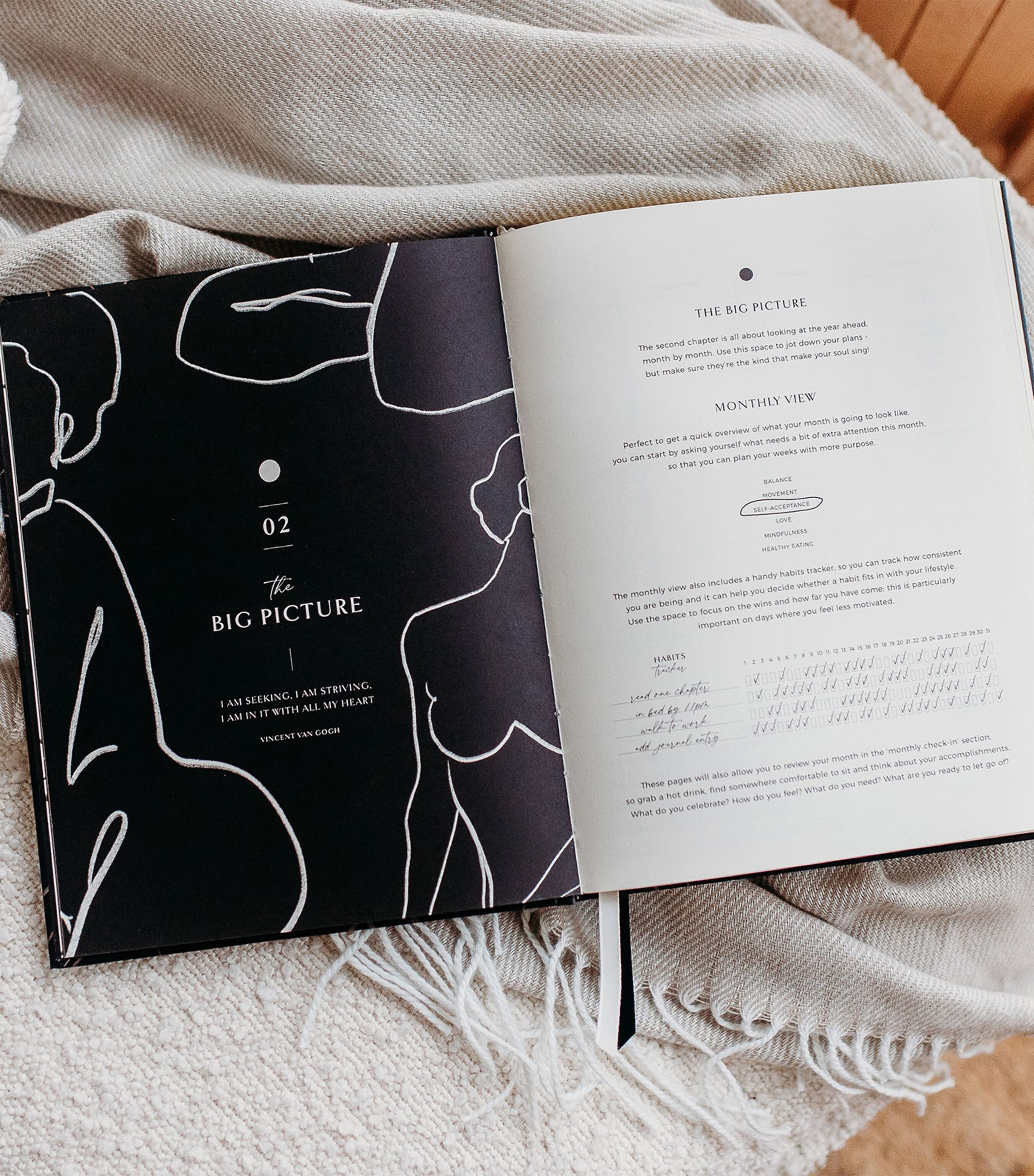 Blush and Gold Body + Soul Wellness Journal & Planner | Harrods AU