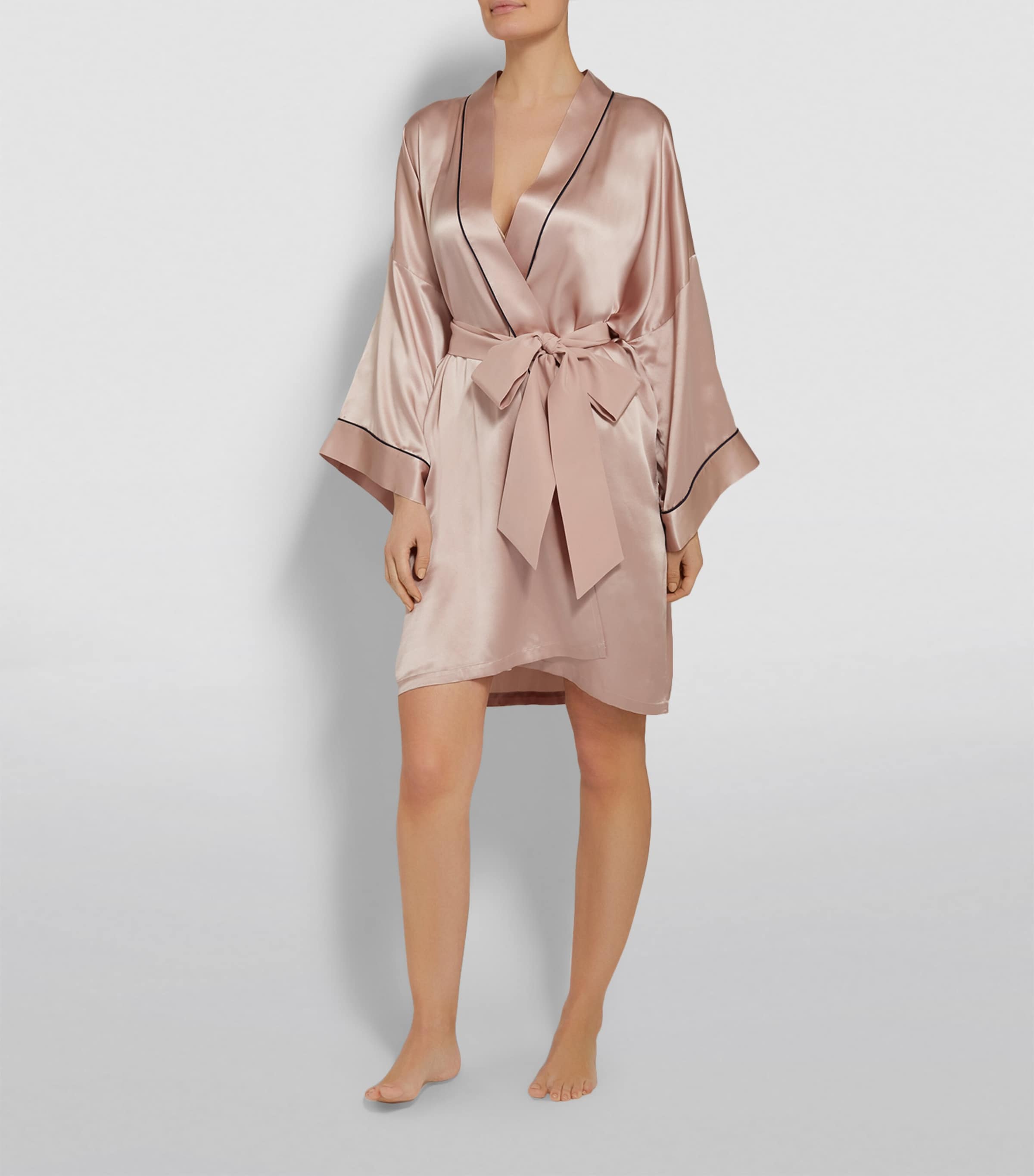 Olivia von Halle Mimi Silk Robe | Harrods UK