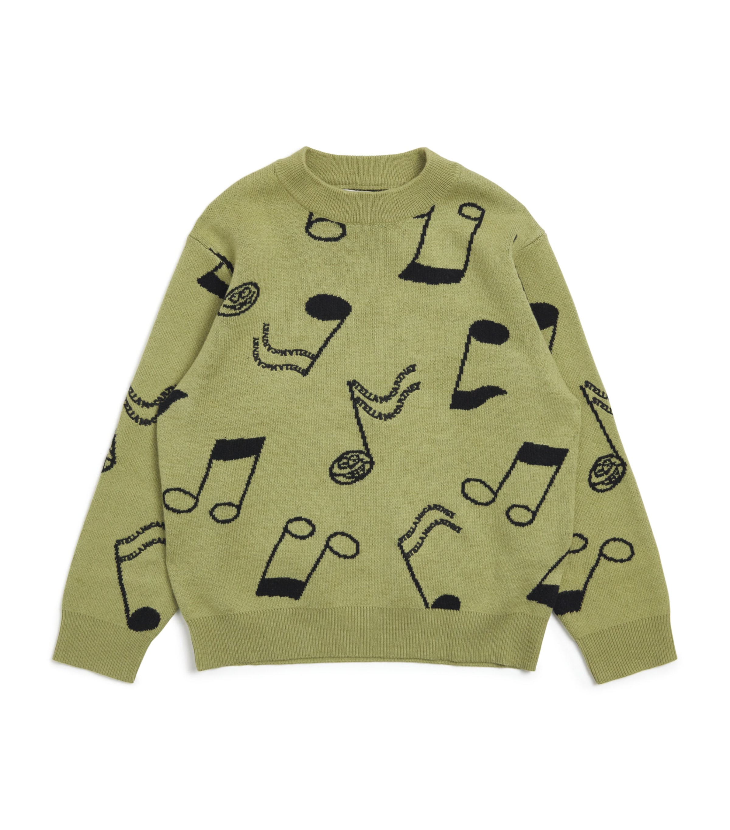 Stella McCartney Kids Green Organic Cotton Music Sweater (2-14 Years ...