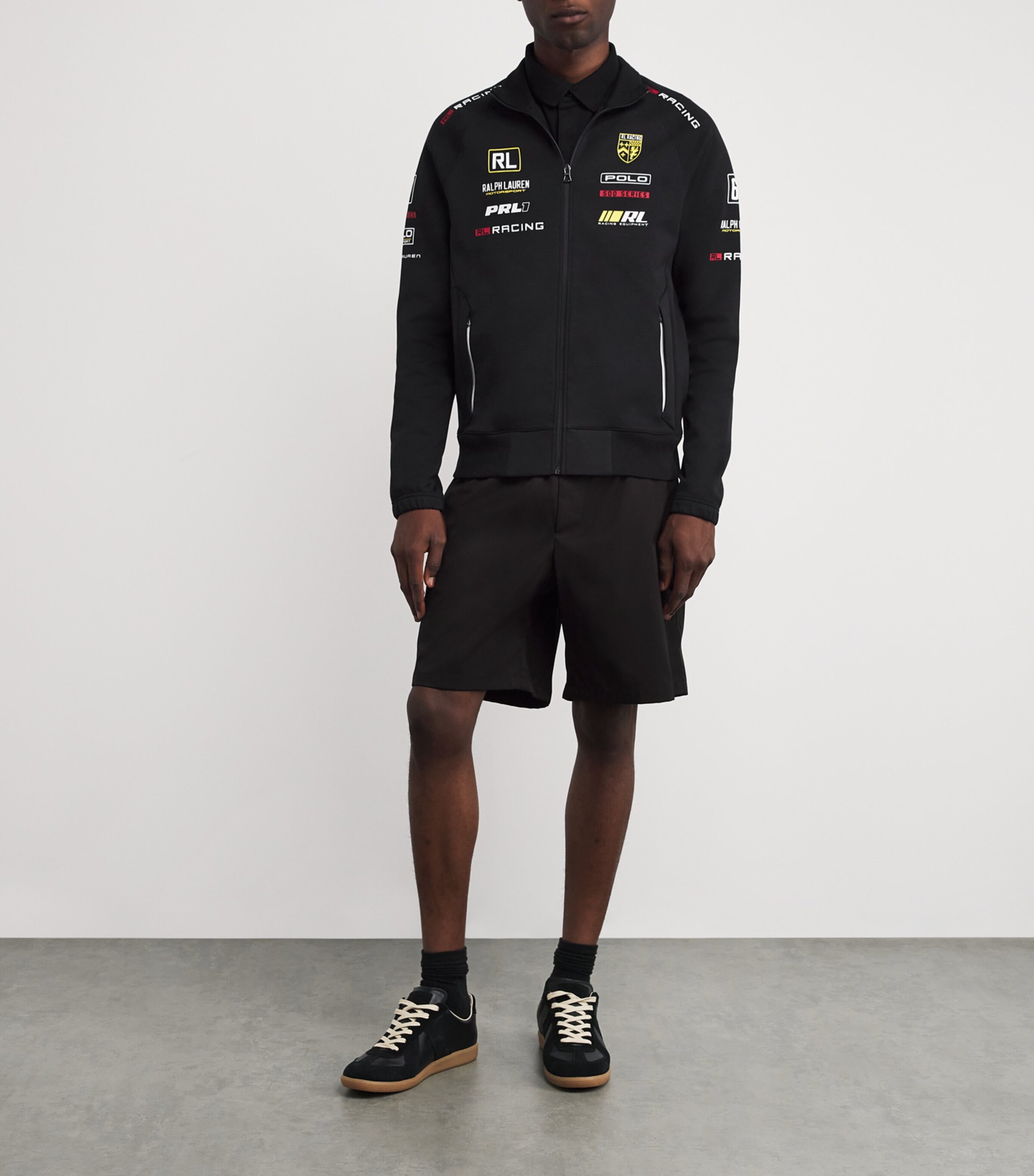 Polo Ralph Lauren Black Racing Logo Track Jacket | Harrods US