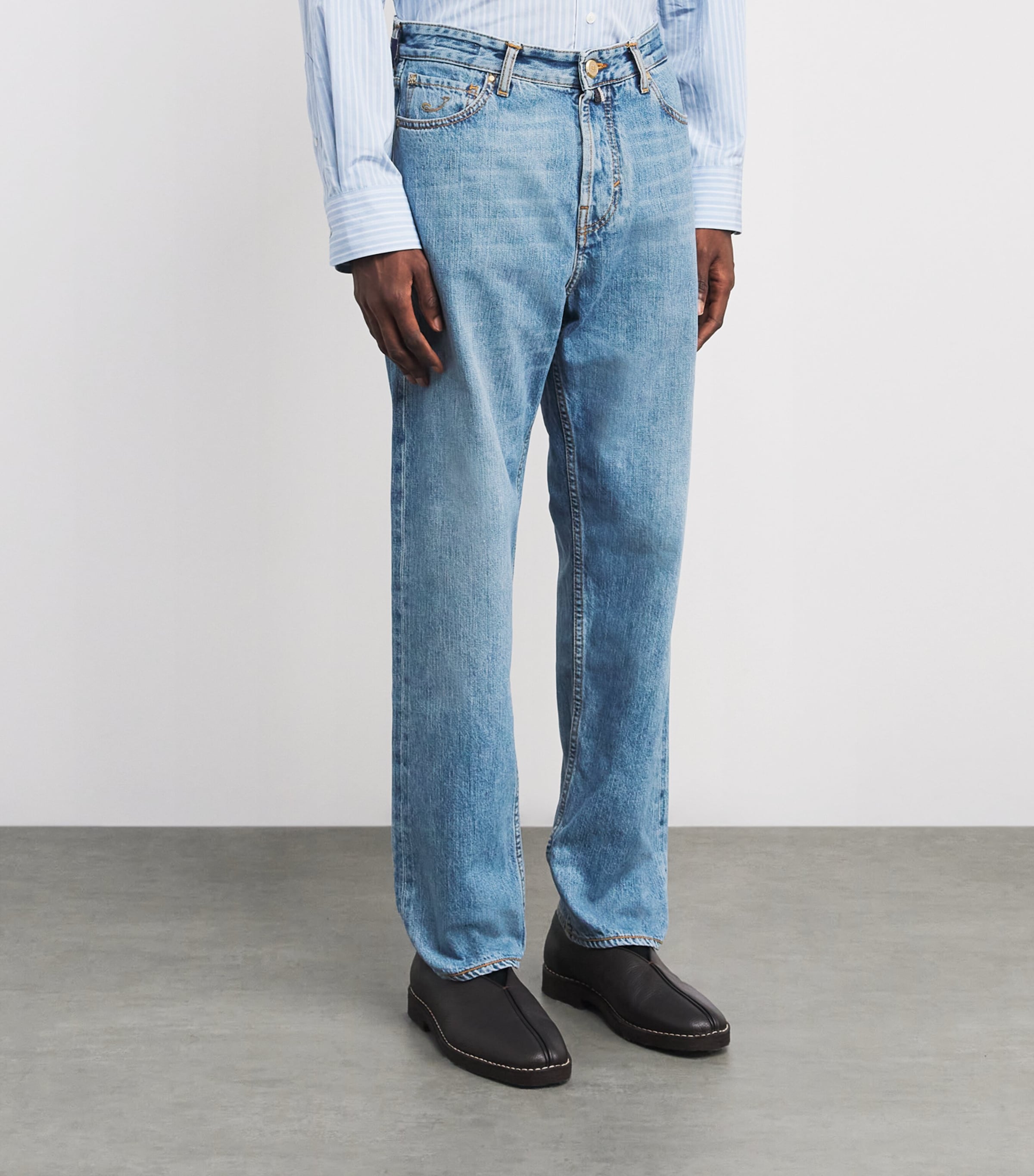 JACOB COHËN Blue Sean Relaxed Straight Jeans | Harrods IN