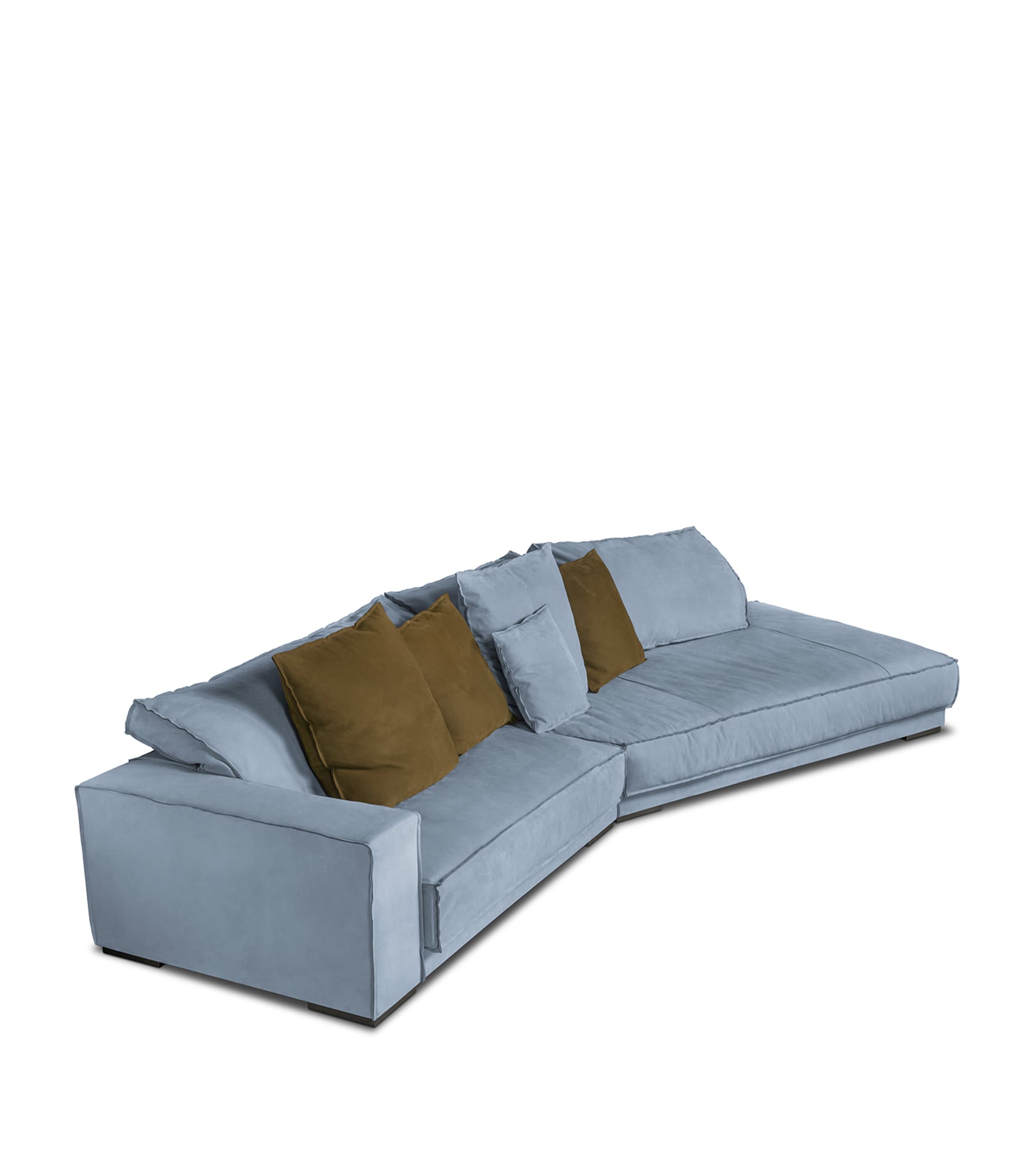 Baxter Leather Budapest Soft Modular Sofa | Harrods UK