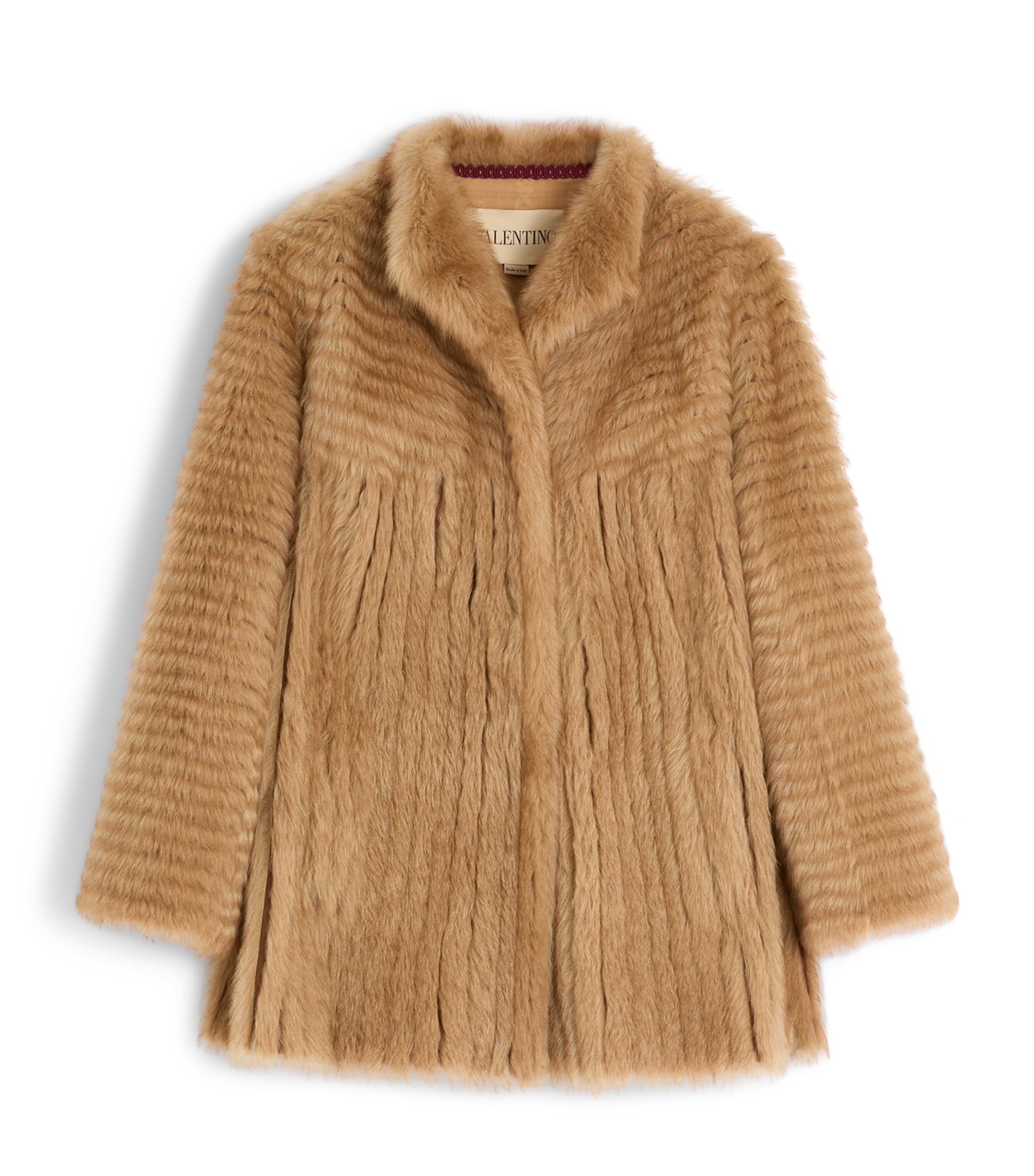 Valentino Brown Goat Fur Jacket | Harrods US