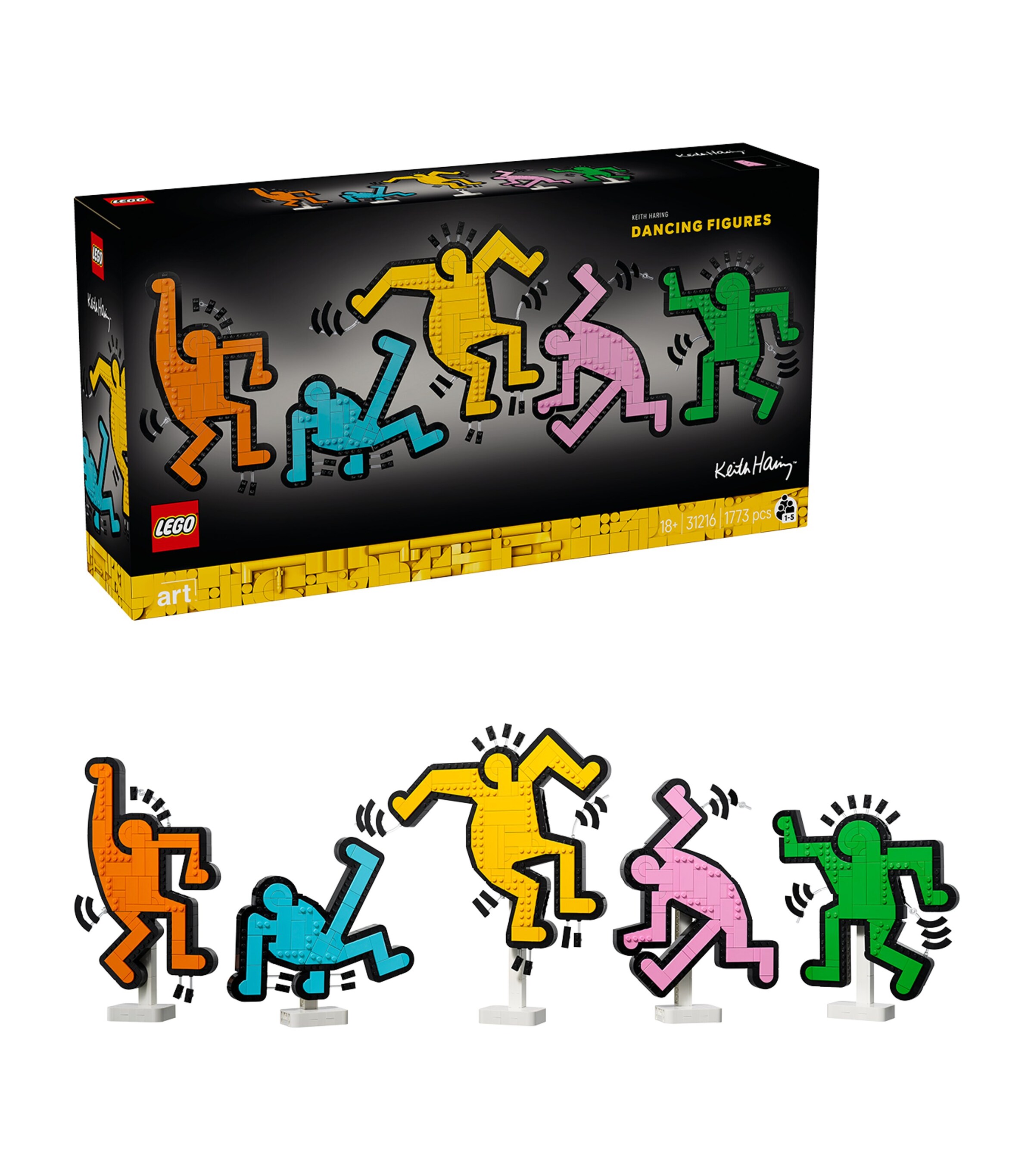 Lego Keith Harring Dancing Figurines 31216 | Harrods UK