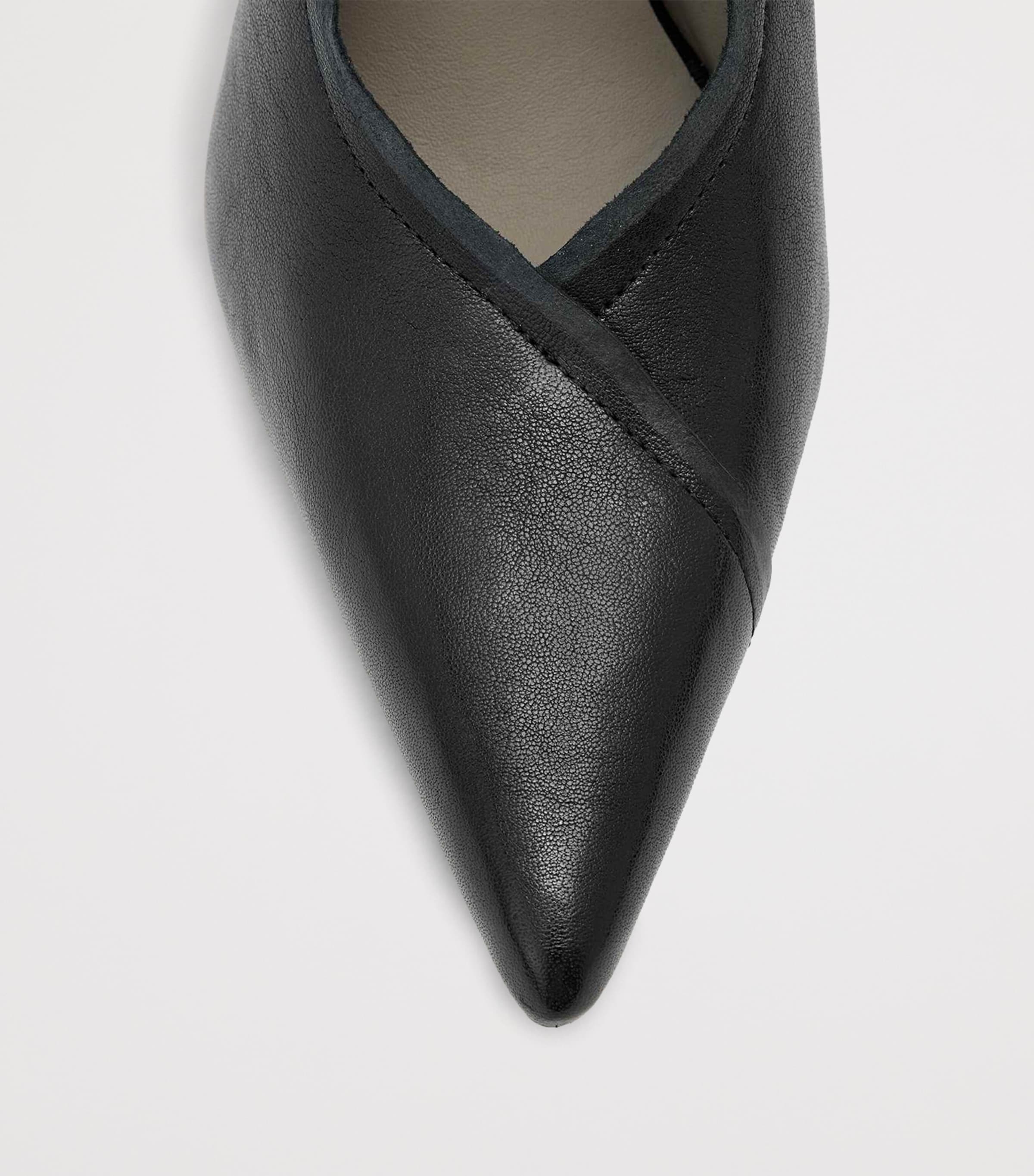 AllSaints Black Leather Vera Pumps 100 | Harrods ZA