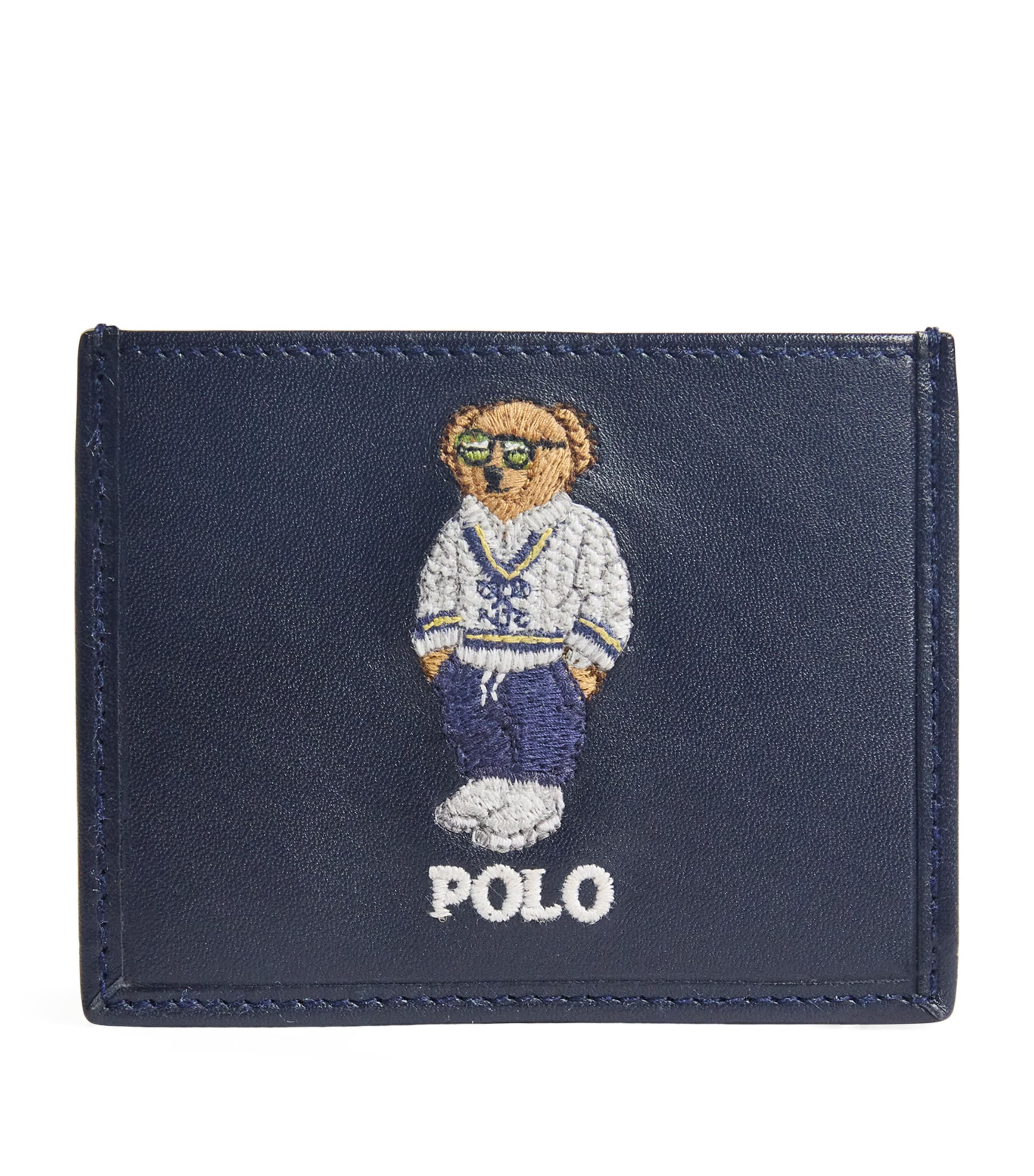Polo Ralph Lauren Leather Polo Bear Card Holder | Harrods US