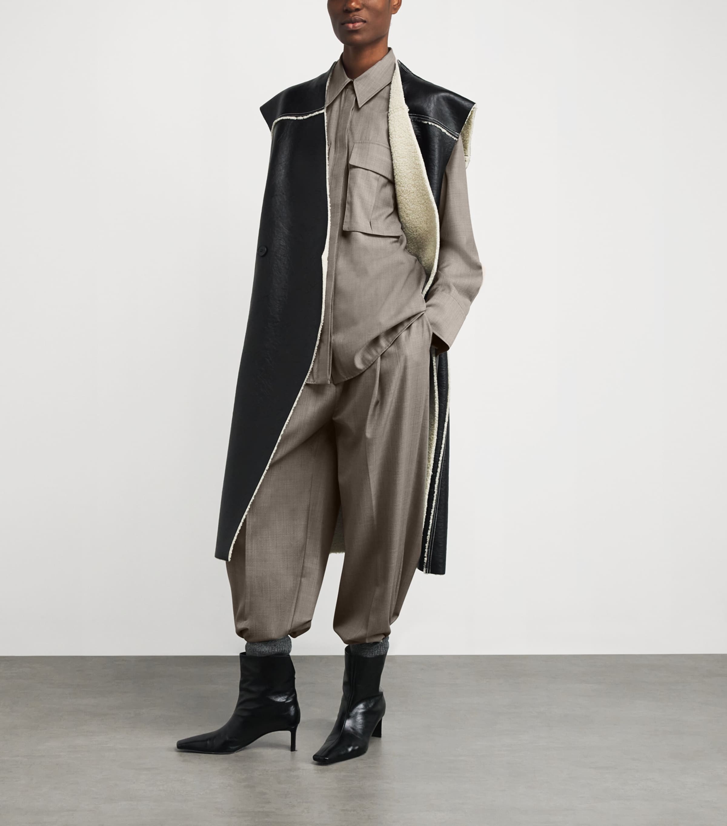 CAMILLA AND MARC Green Wool-Blend Drew Shirt | Harrods DE