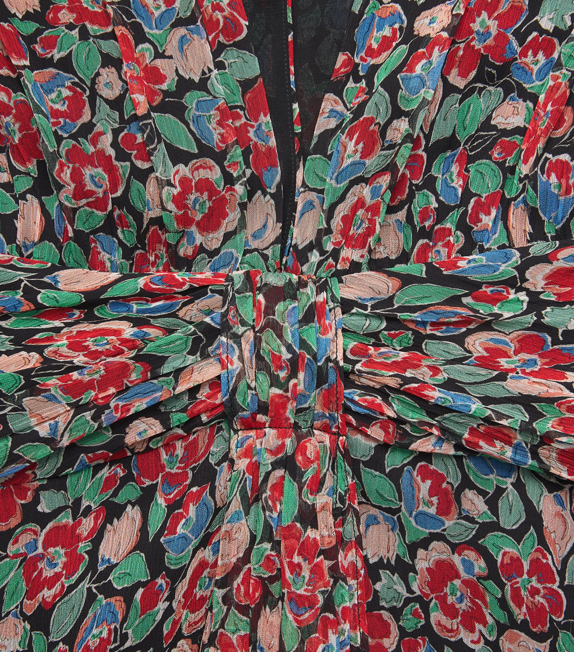 Rixo Multi Floral Jeannie Midi Dress | Harrods CA