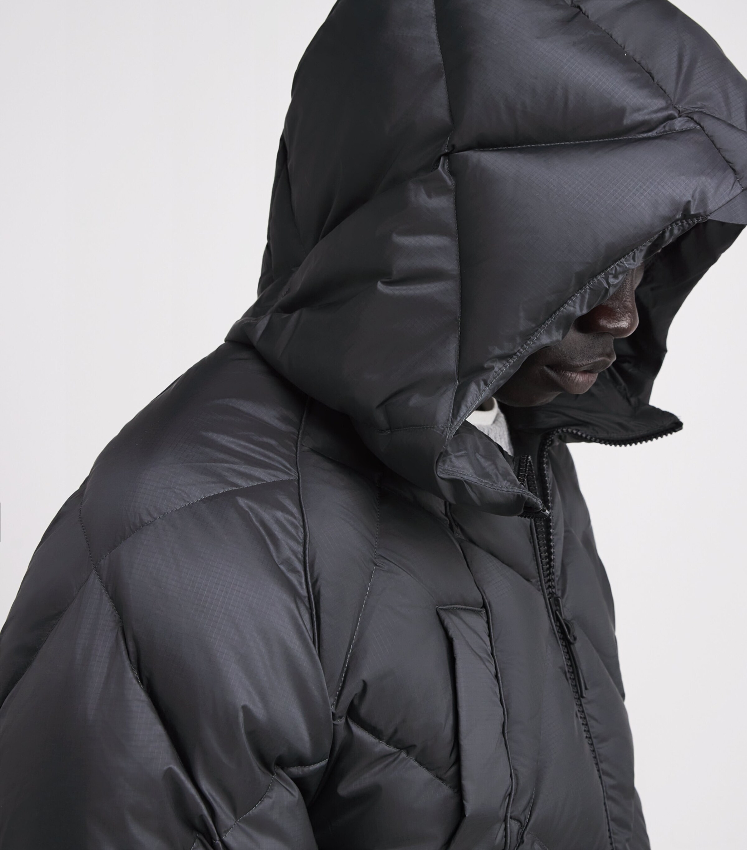 about:blank Black Down Diamond-Quilted Puffer Jacket | Harrods SG