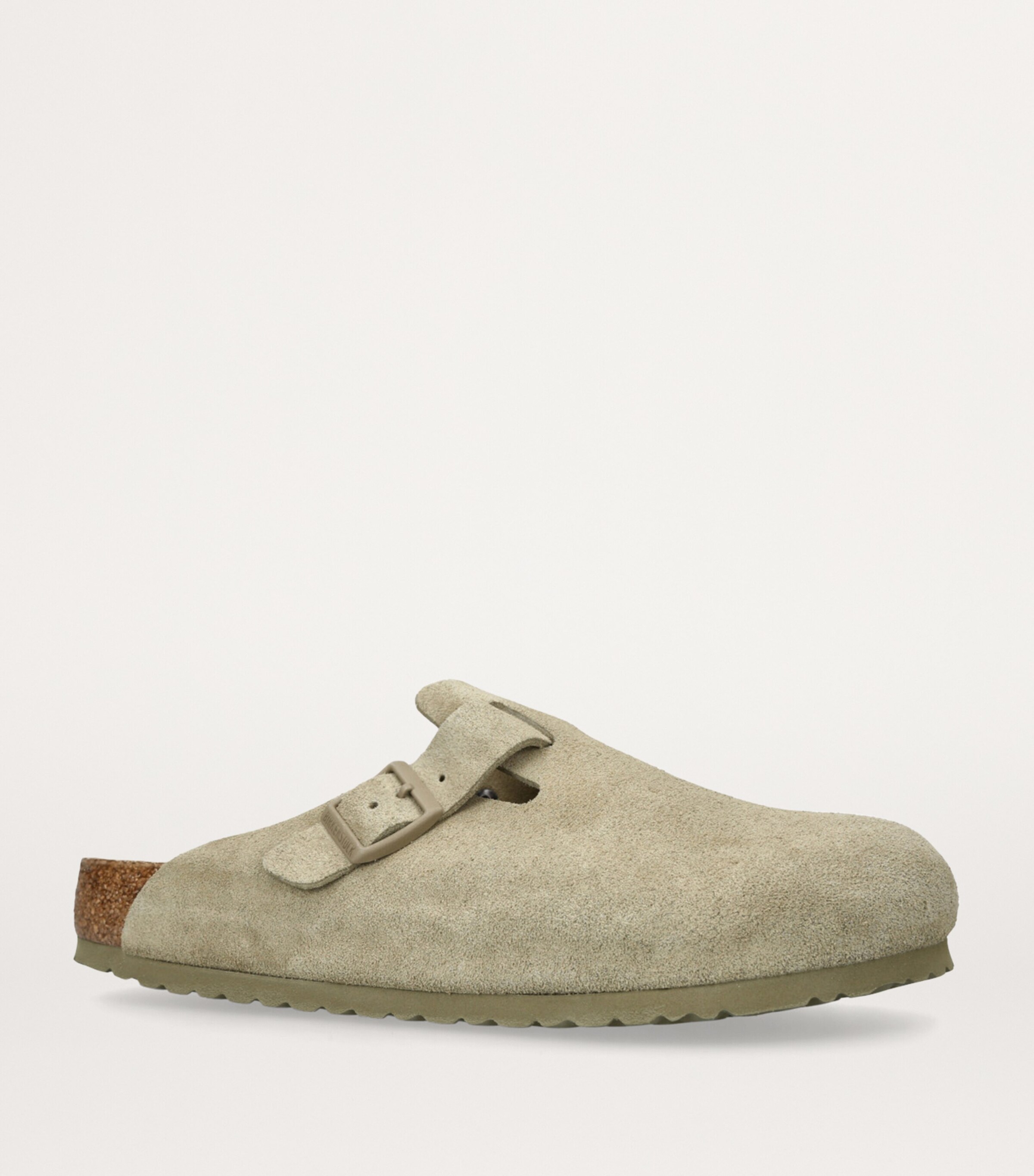 Birkenstock Green Suede Boston Sandals | Harrods UK