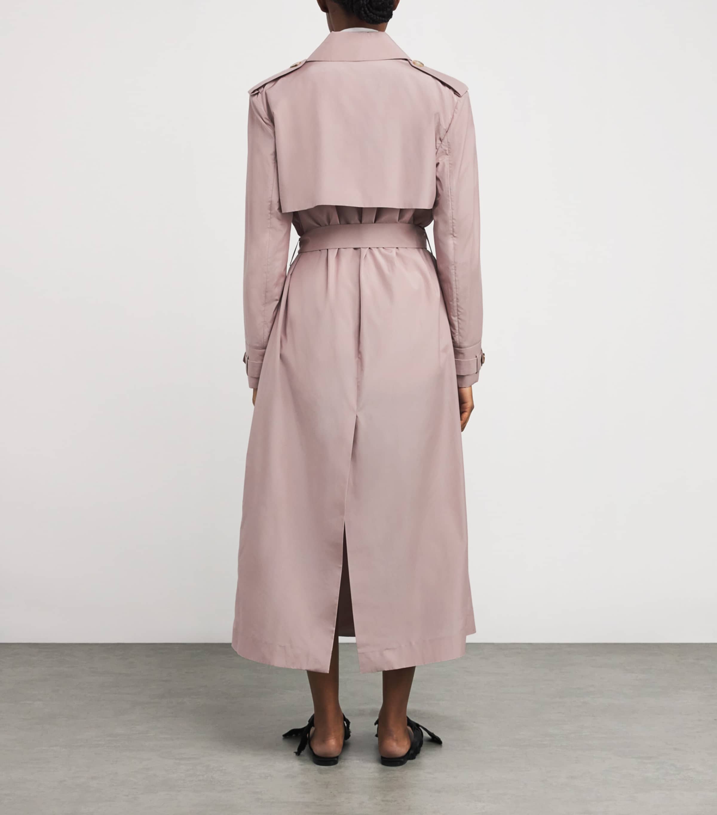 Colombo Purple Cotton-Silk Trench Coat | Harrods UK