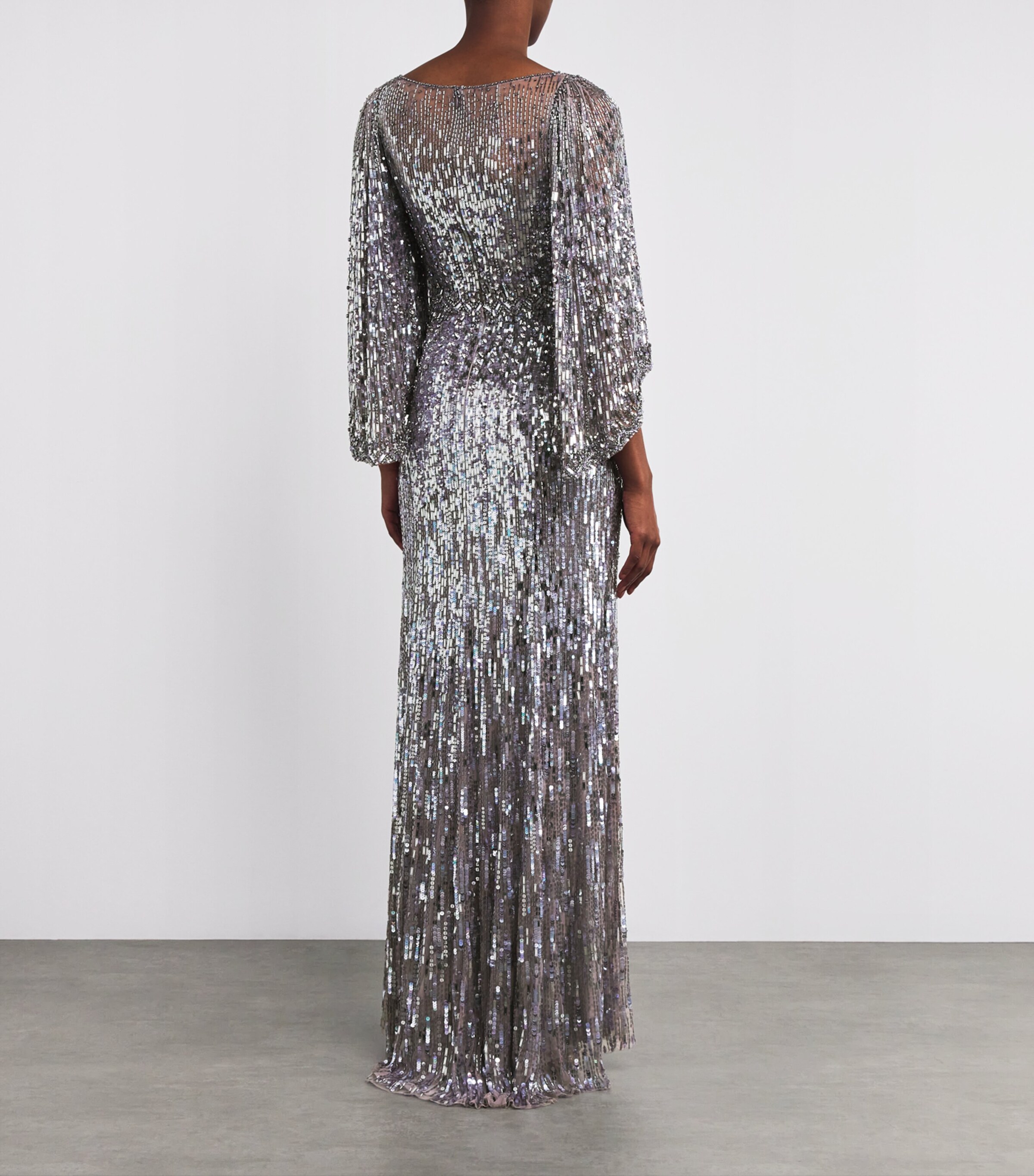 Jenny Packham Metallic Embellished Ines Gown | Harrods UK