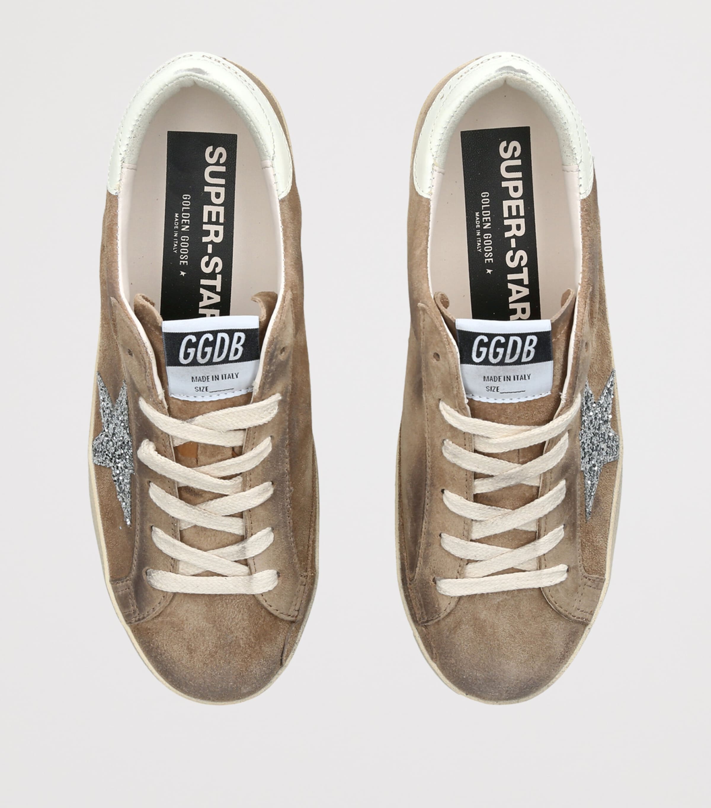 Golden Goose Beige Suede Super Star Sneakers | Harrods US