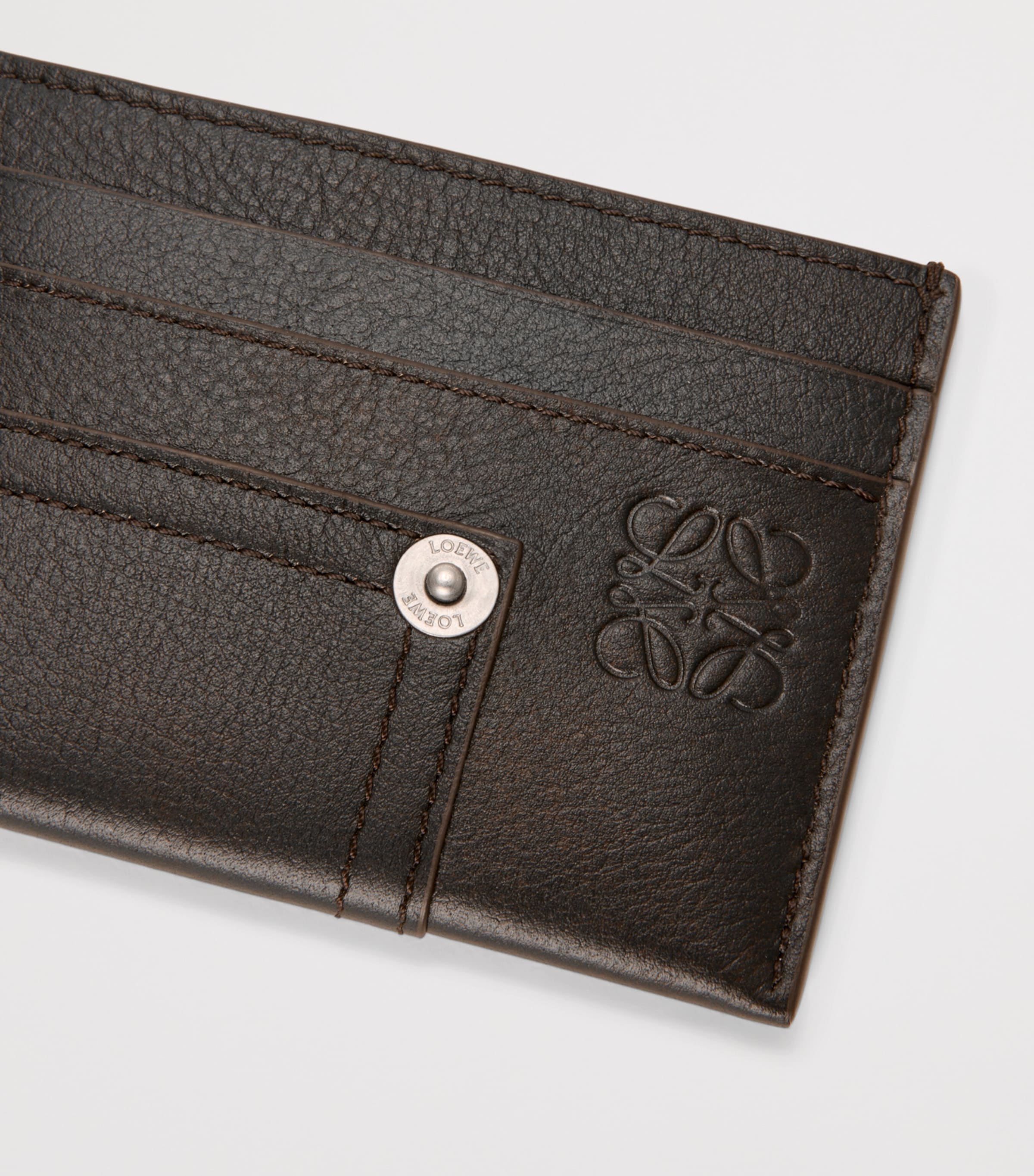 LOEWE Brown Calfskin Panta Card Holder | Harrods US