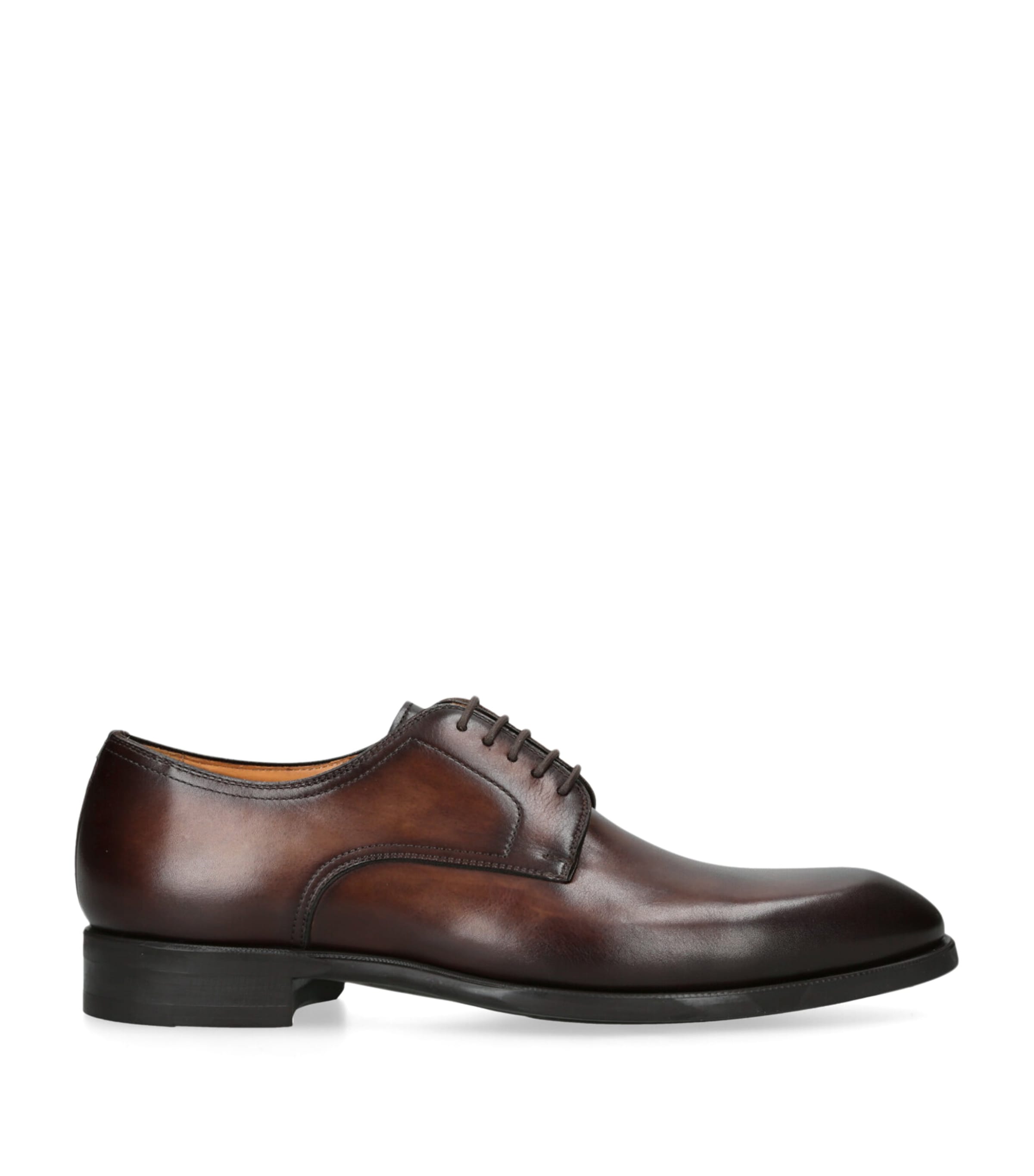 Magnanni Brown Leather Derby Shoes | Harrods UK
