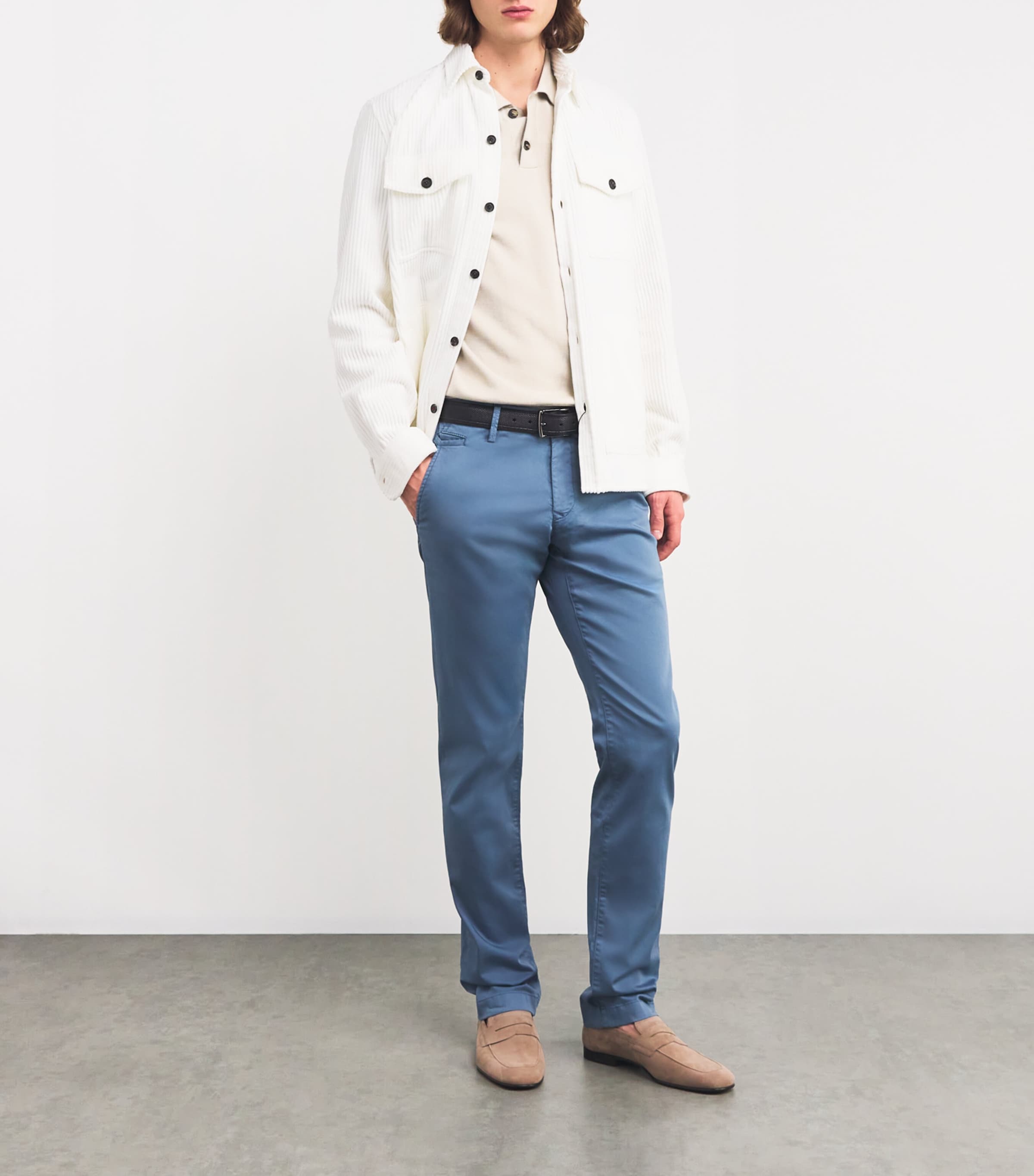 JACOB COHËN Beige Logo Polo Shirt | Harrods US