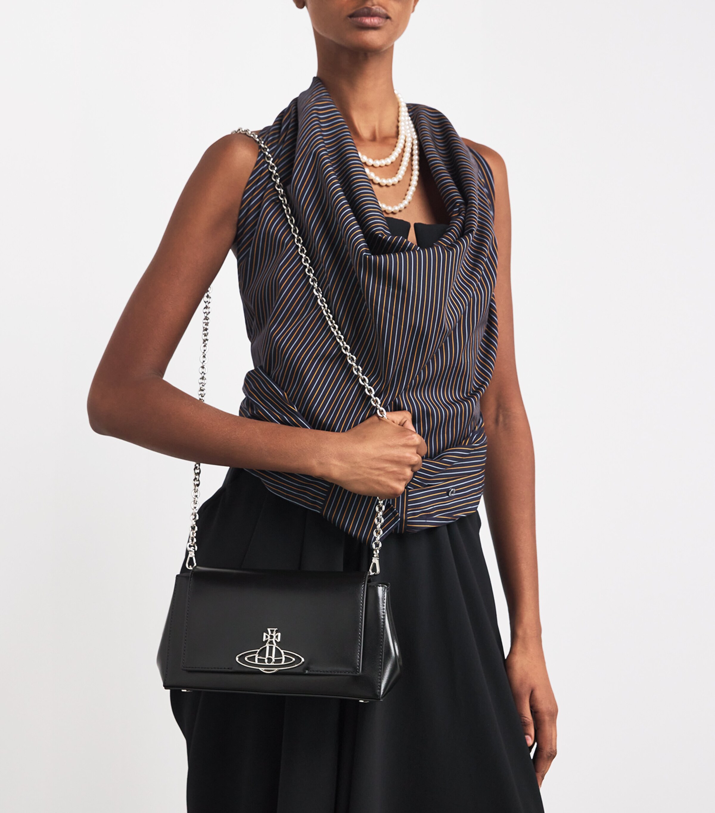 Vivienne Westwood Medium Leather Hazel Top-Handle Bag | Harrods UK