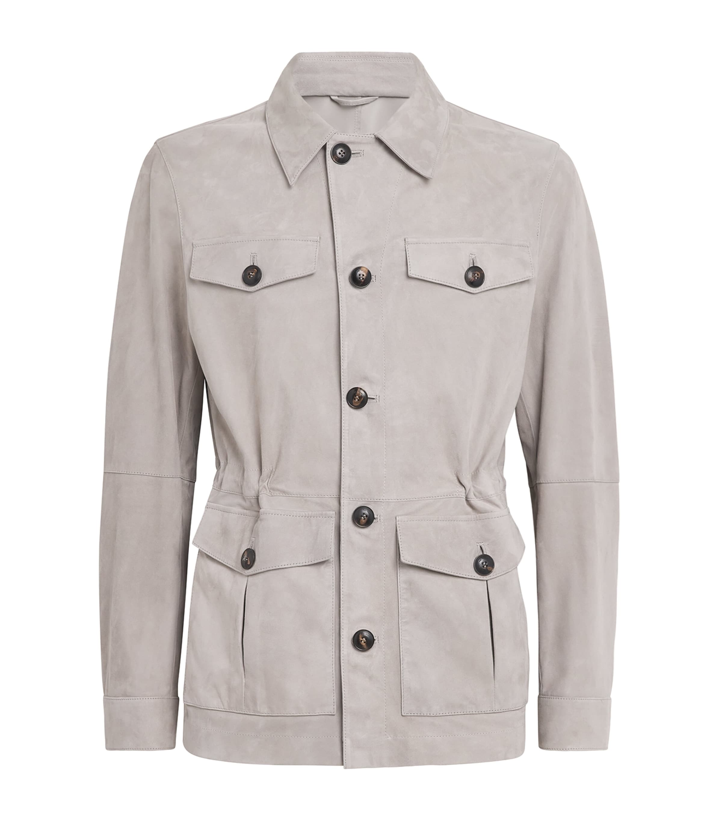 Pal Zileri Grey Suede Field Jacket | Harrods HK