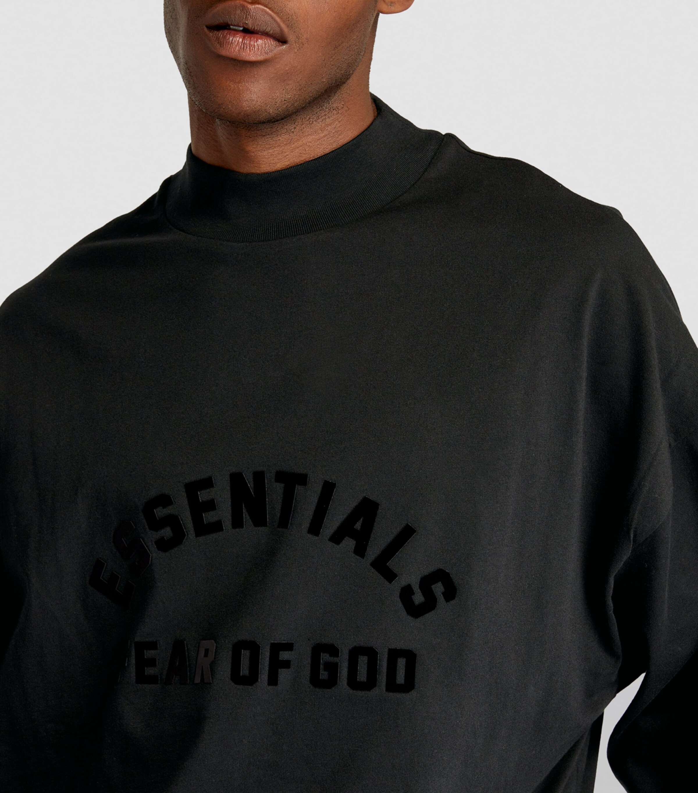 FEAR OF GOD ESSENTIALS Long-Sleeve Oversized Logo T-Shirt | Harrods US