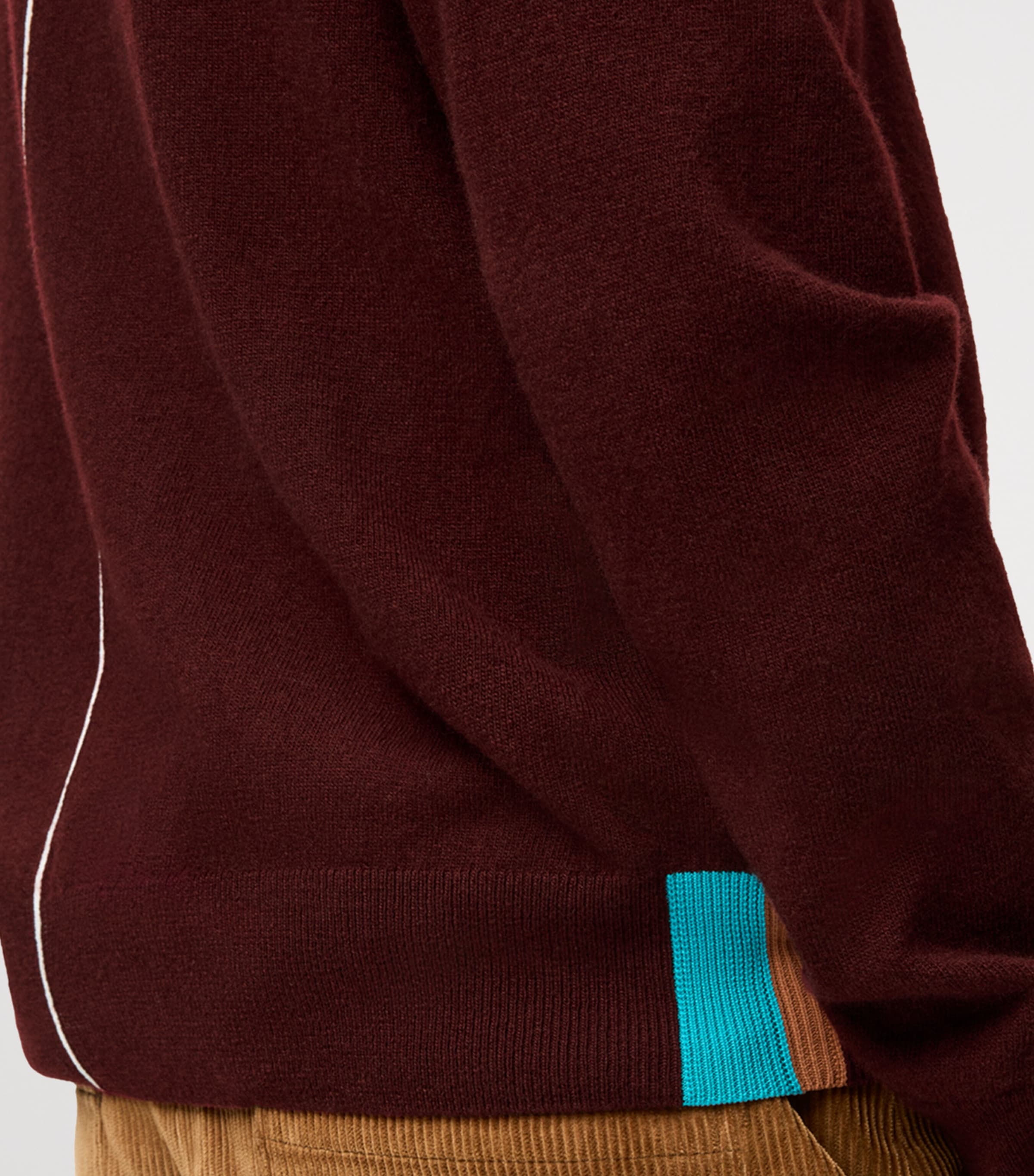 LOEWE Burgundy Wool-Blend Anagram Sweater | Harrods HK