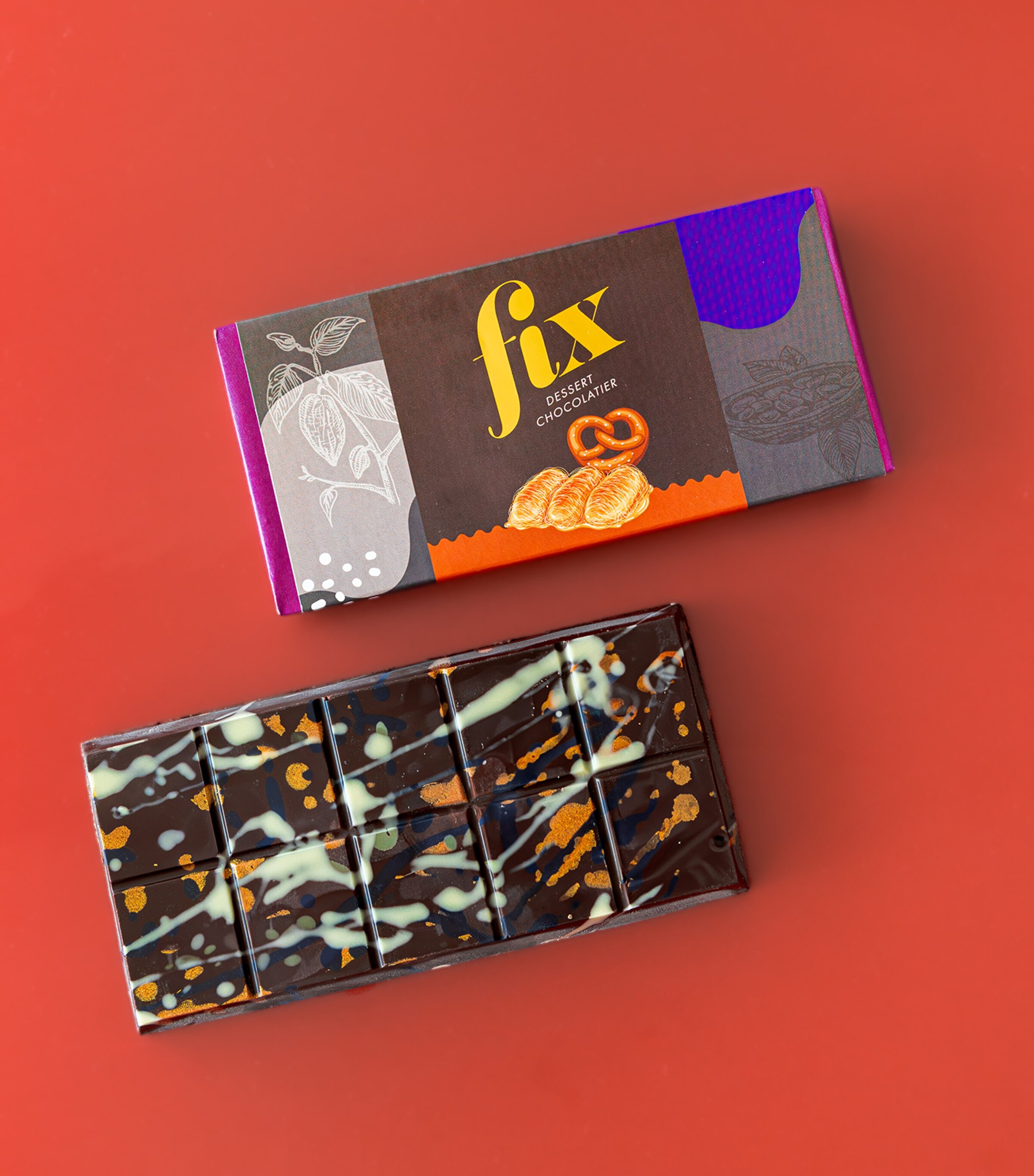 Fix Dessert Chocolatier Pick Up A Pretzel Dark Chocolate Bar (200g ...