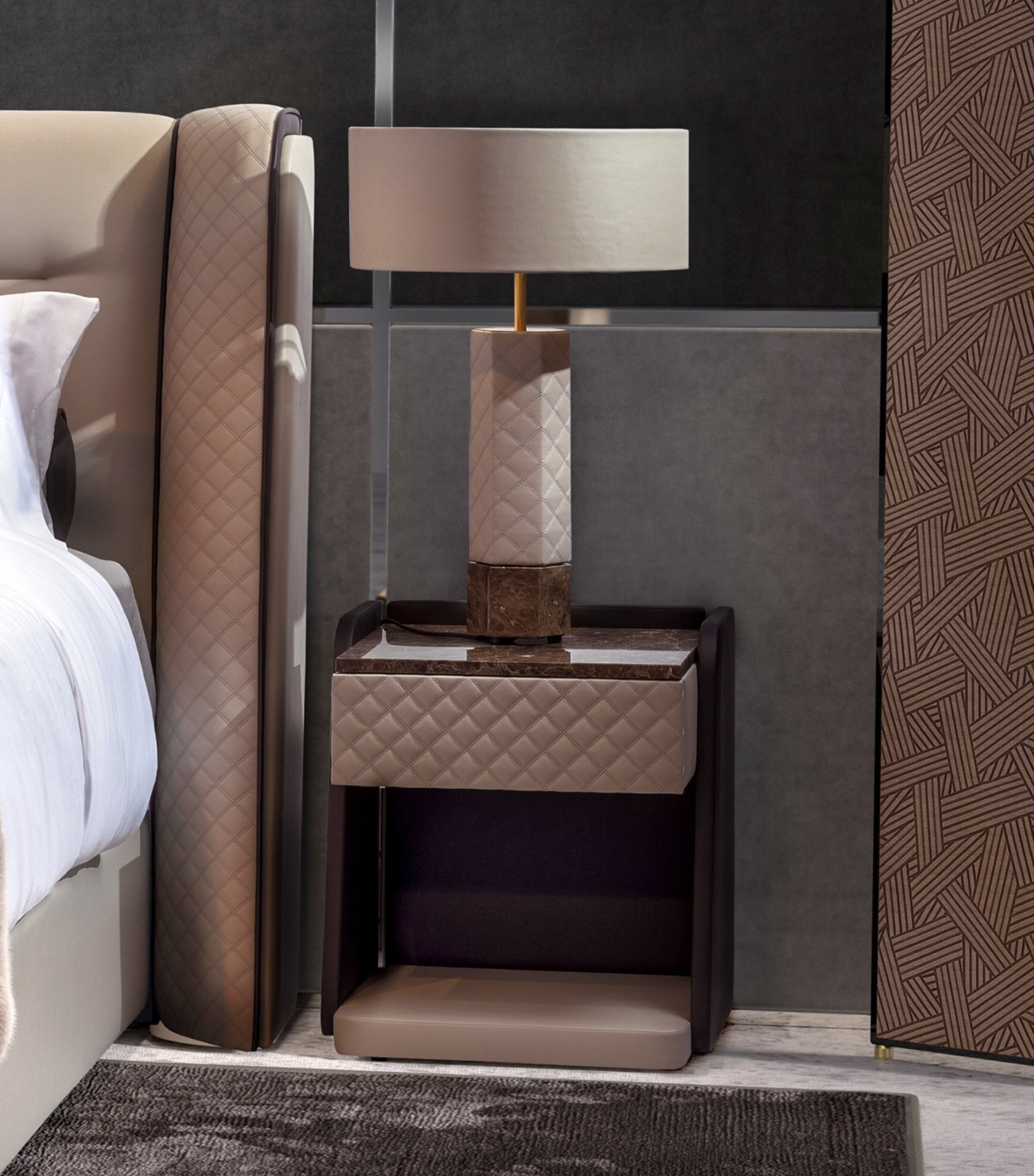 Colunex Cosmopolitan Bedside Table | Harrods UK