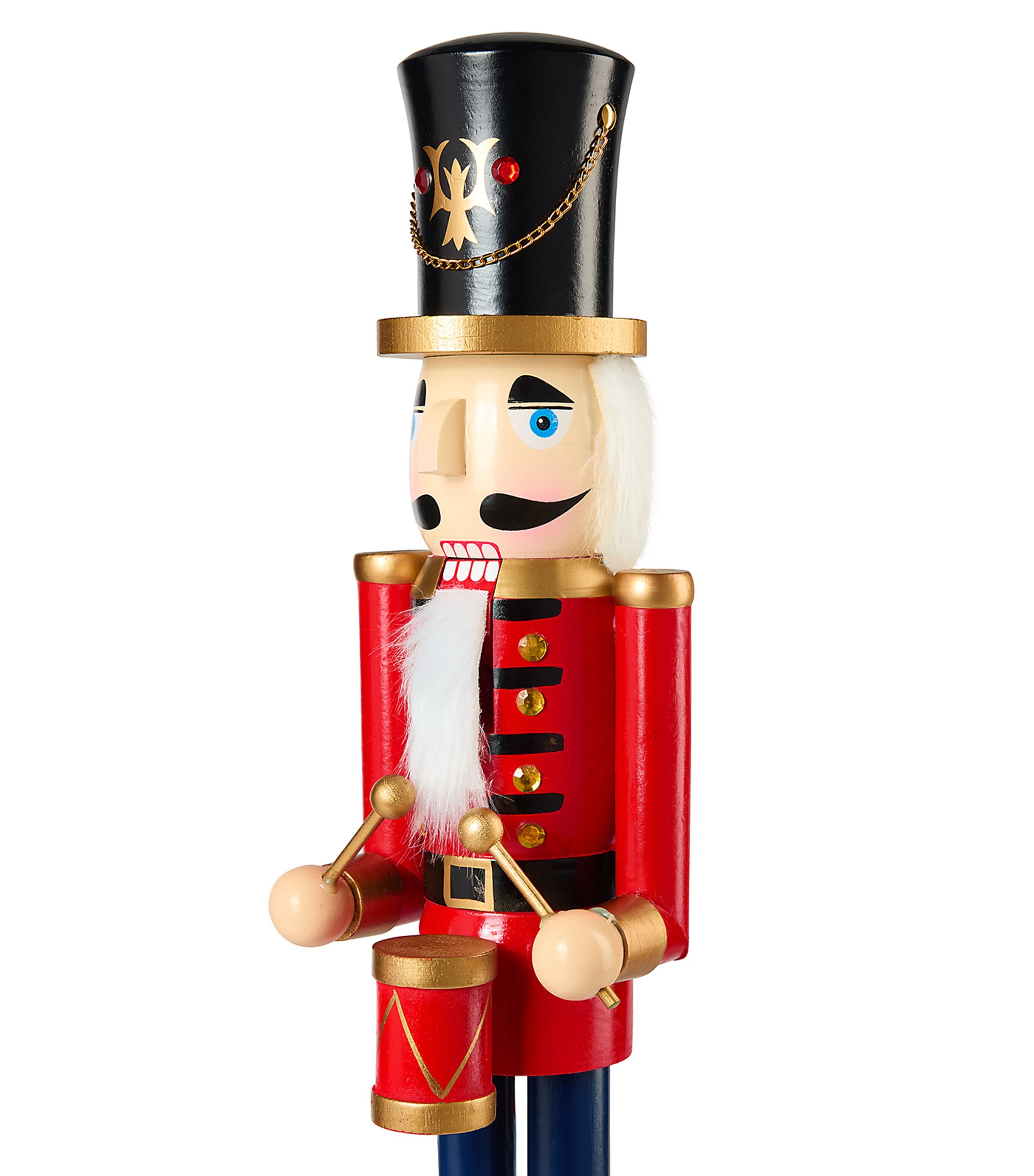 Harrods Wood Nutcracker Drummer Ornament | Harrods UK