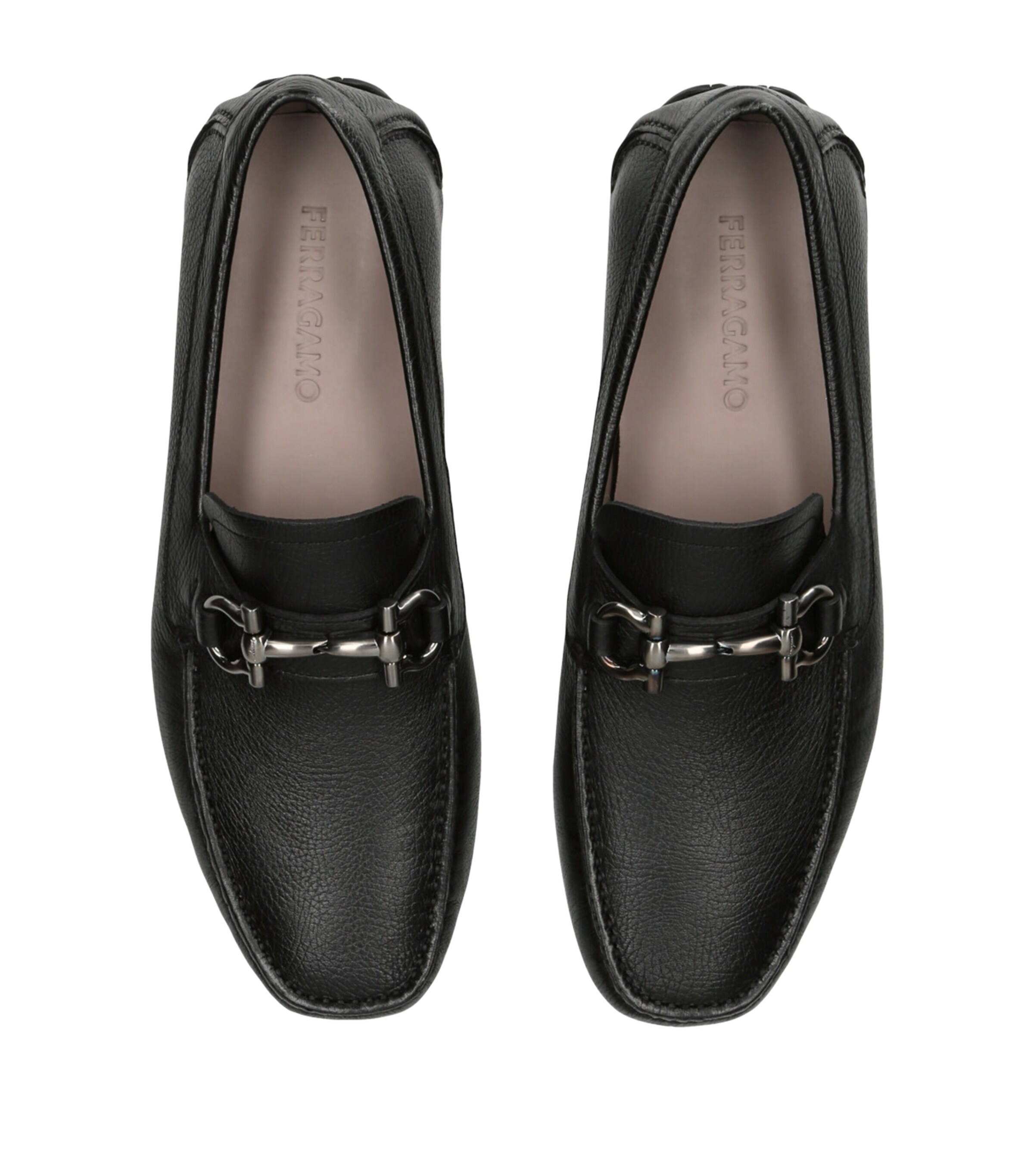 Salvatore Ferragamo Leather Parigi Gancho Driving Shoes | Harrods US