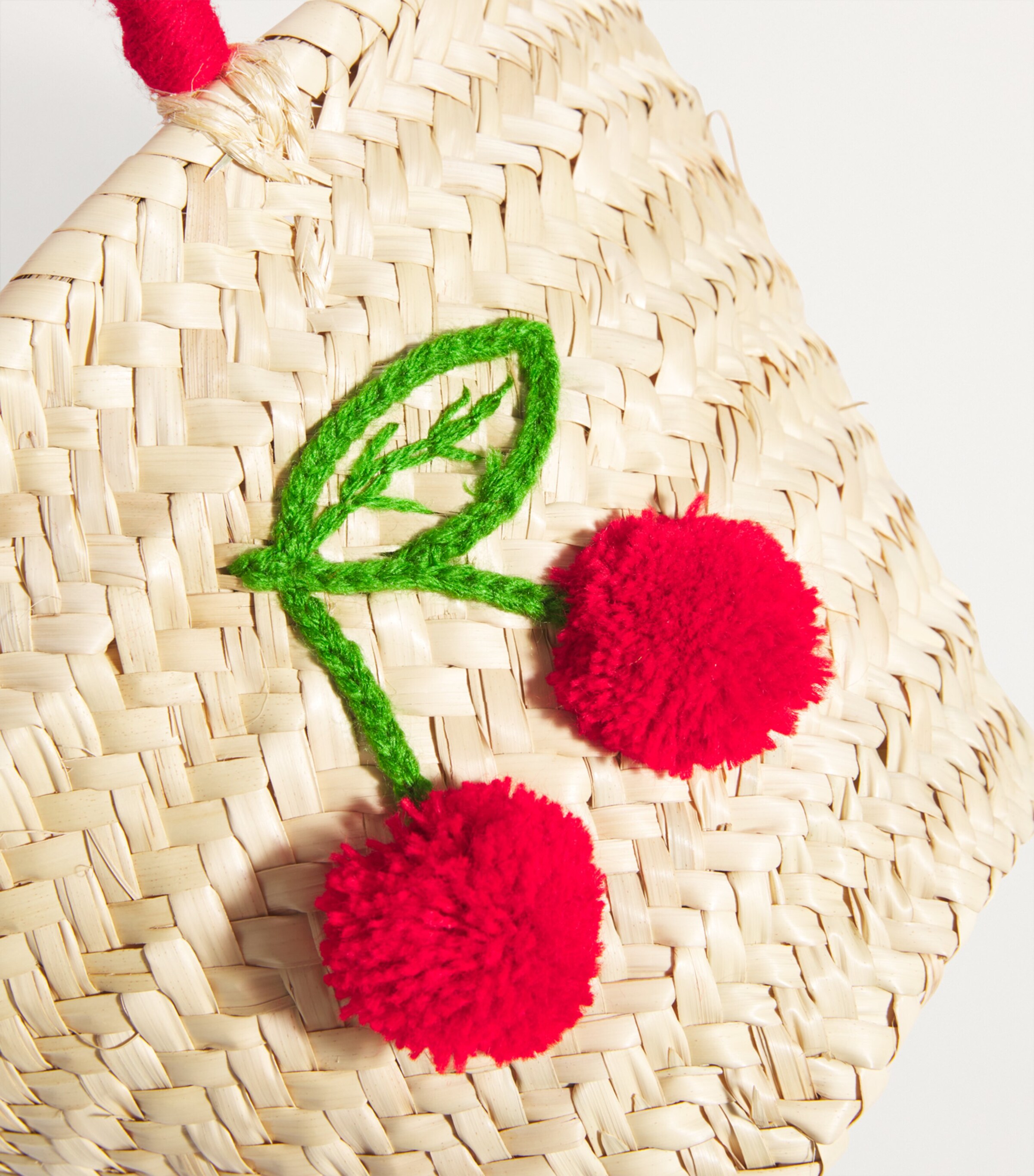 BONITA Beige Mini Embroidered Cherry Basket Bag | Harrods UK