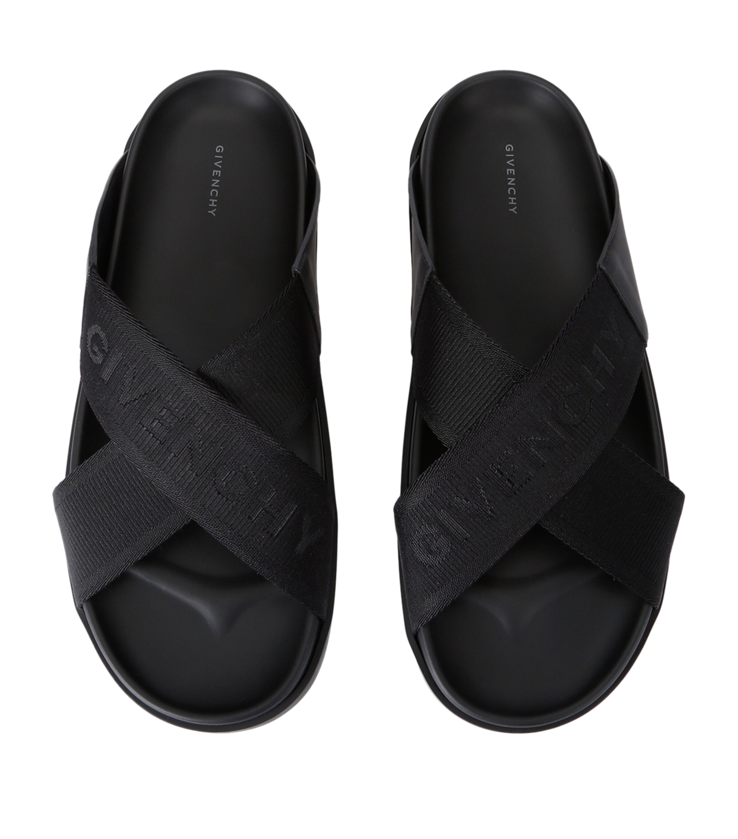Givenchy Leather G Plage Slides | Harrods UK