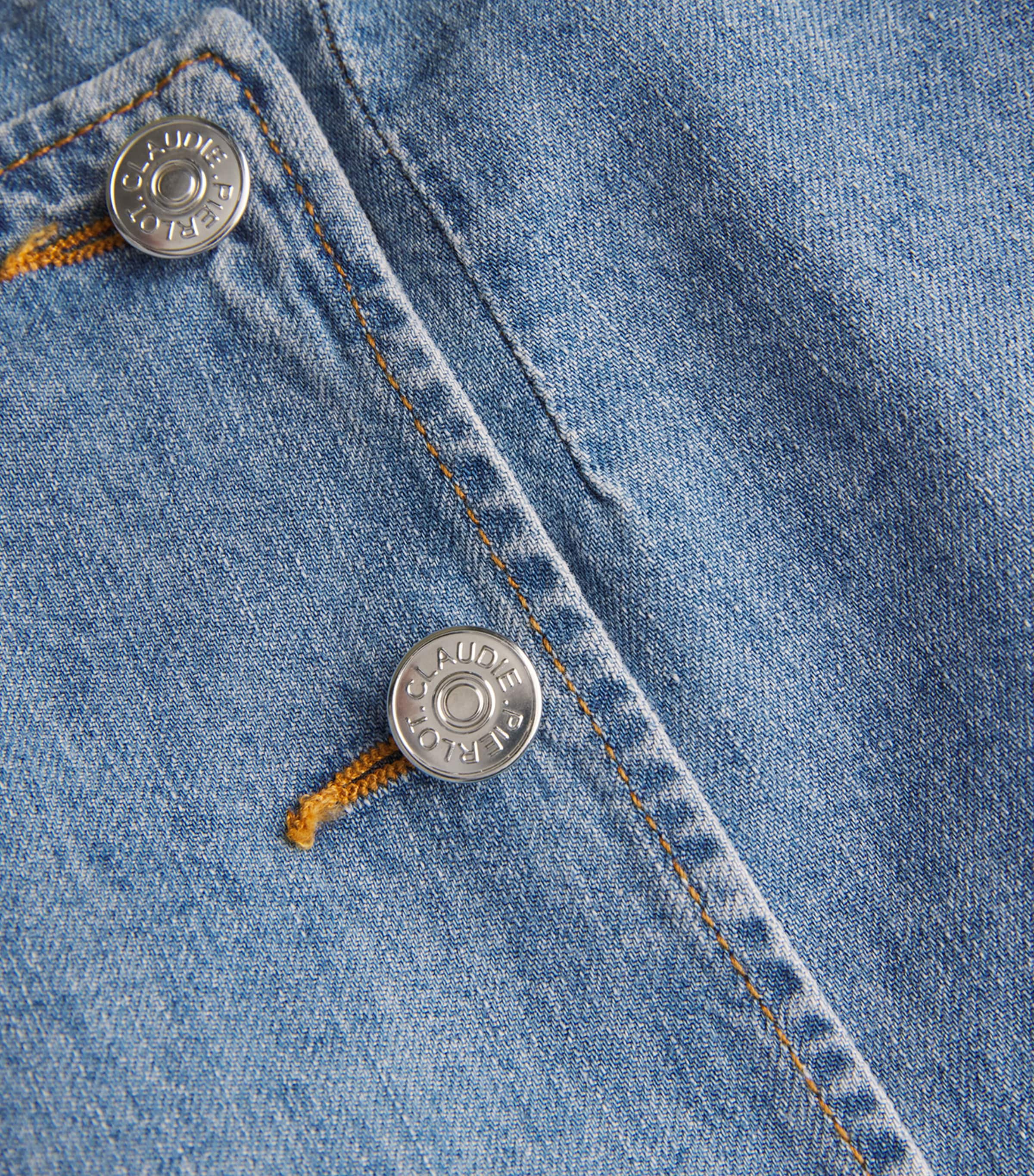 Claudie Pierlot Blue Denim Mini Skort | Harrods US