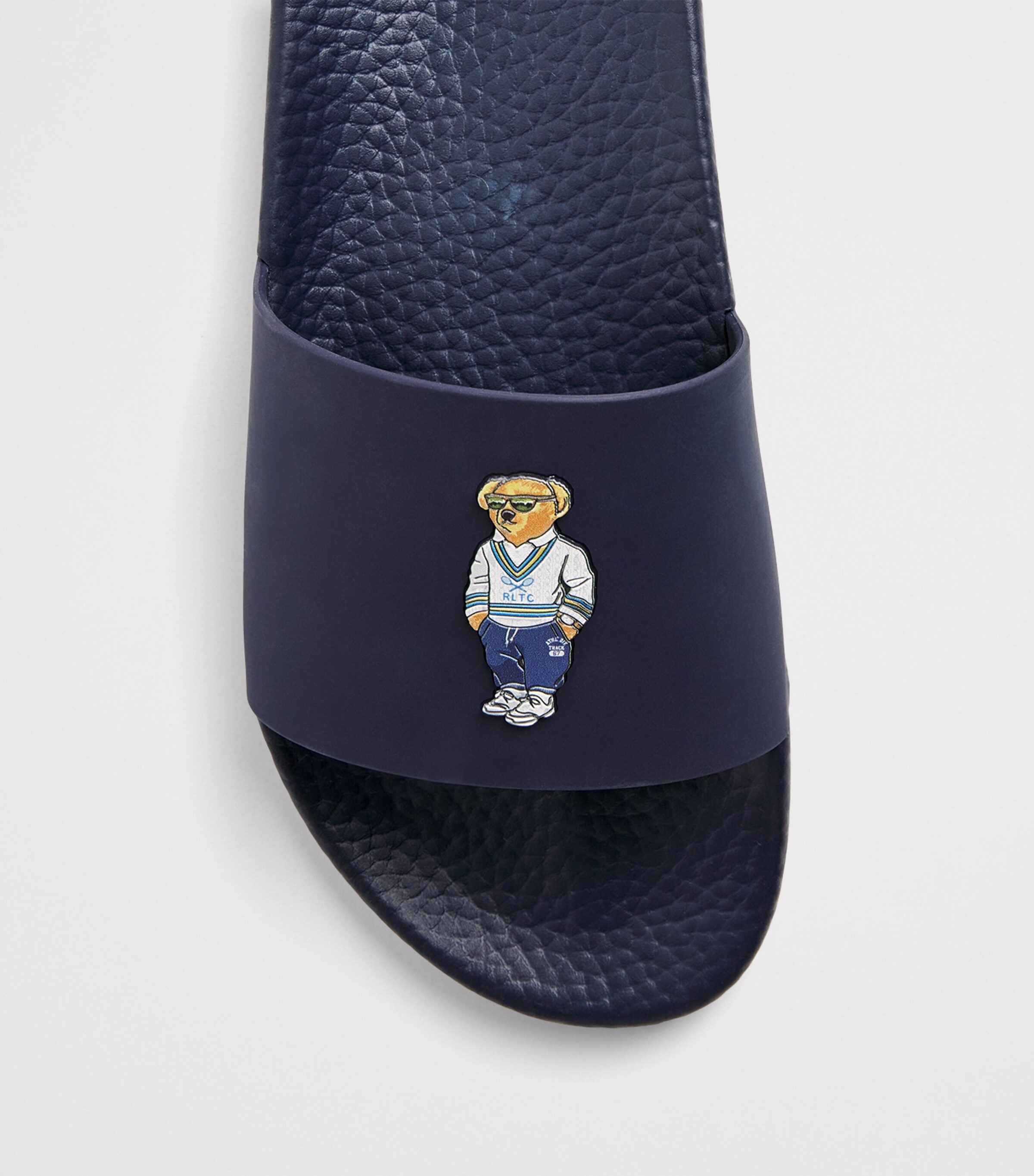 Polo Ralph Lauren Navy Polo Bear Slides | Harrods US