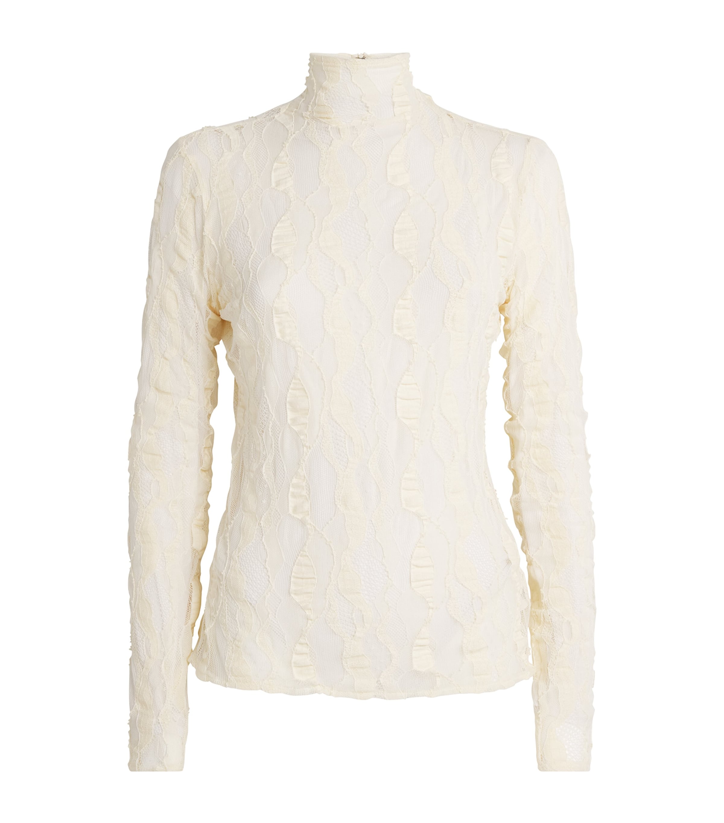 Ulla Johnson Ivory Cotton-Blend Long-Sleeve Ulyssa Top | Harrods CA