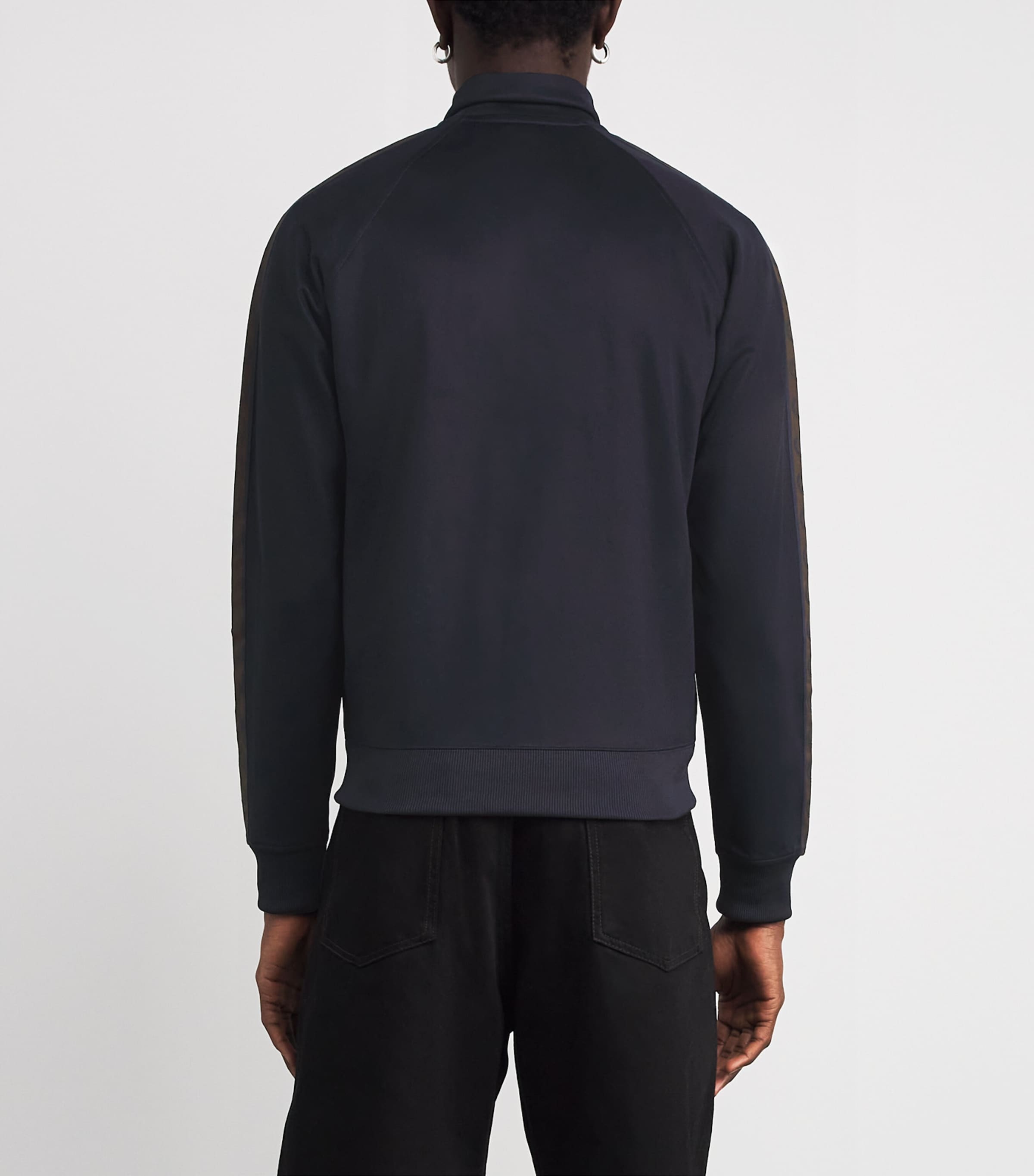 Fred Perry Navy Contrast-Tape Track Jacket | Harrods AE