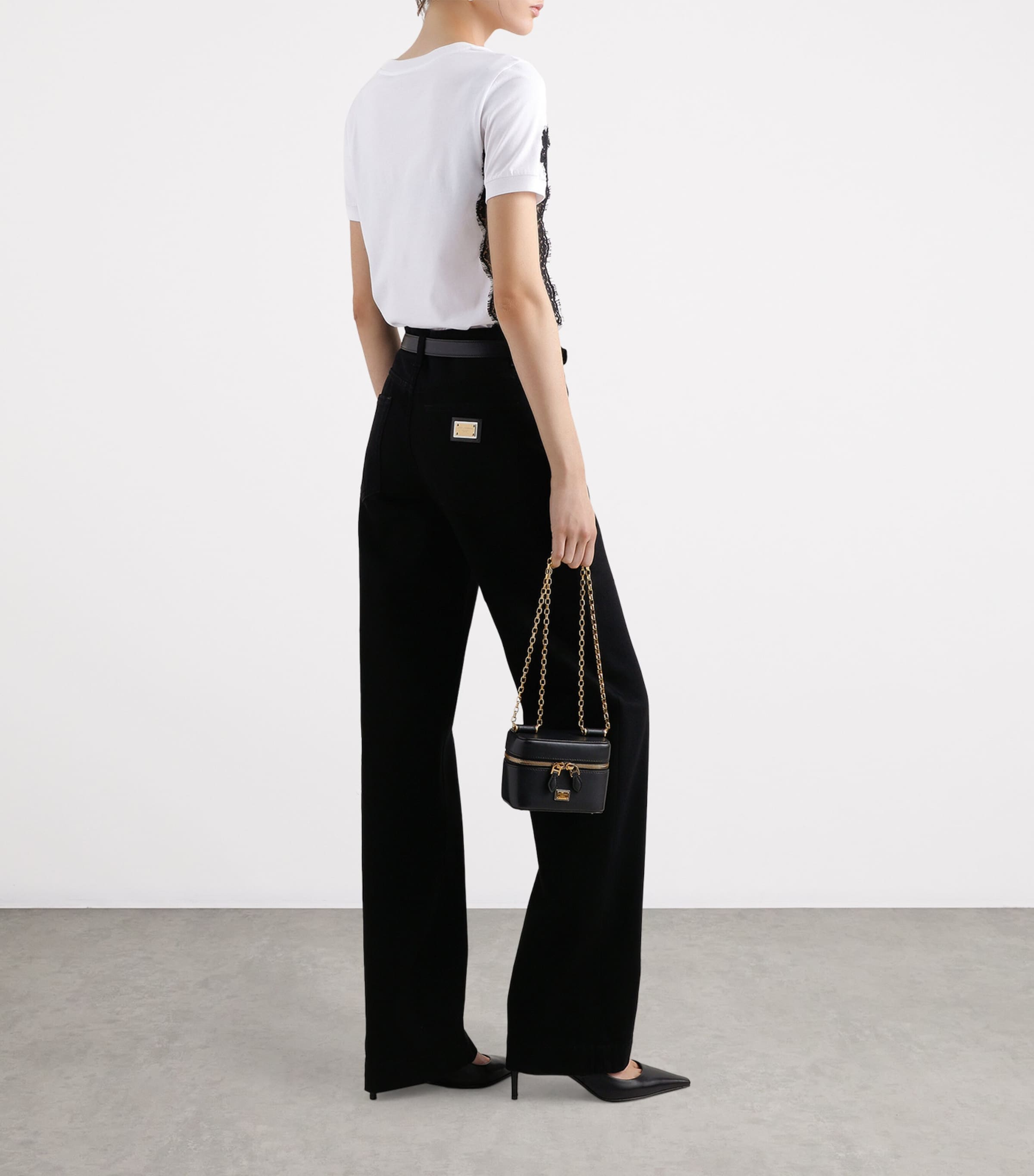 Dolce&Gabbana Multi Logo Plaque Straight Jeans | Harrods HK