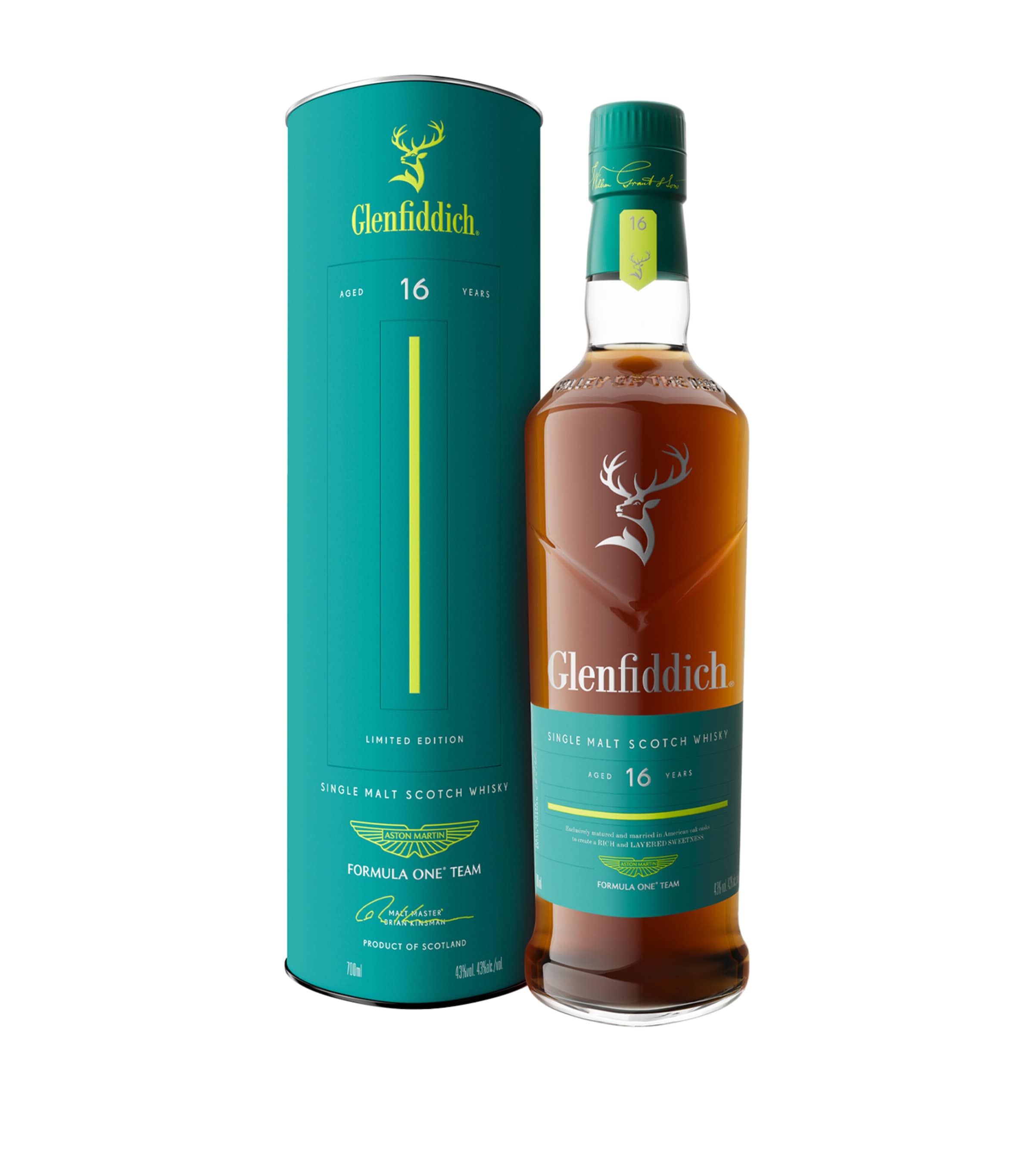 Glenfiddich x Aston Martin Formula 1 16-Year-Old Single Malt Scotch ...