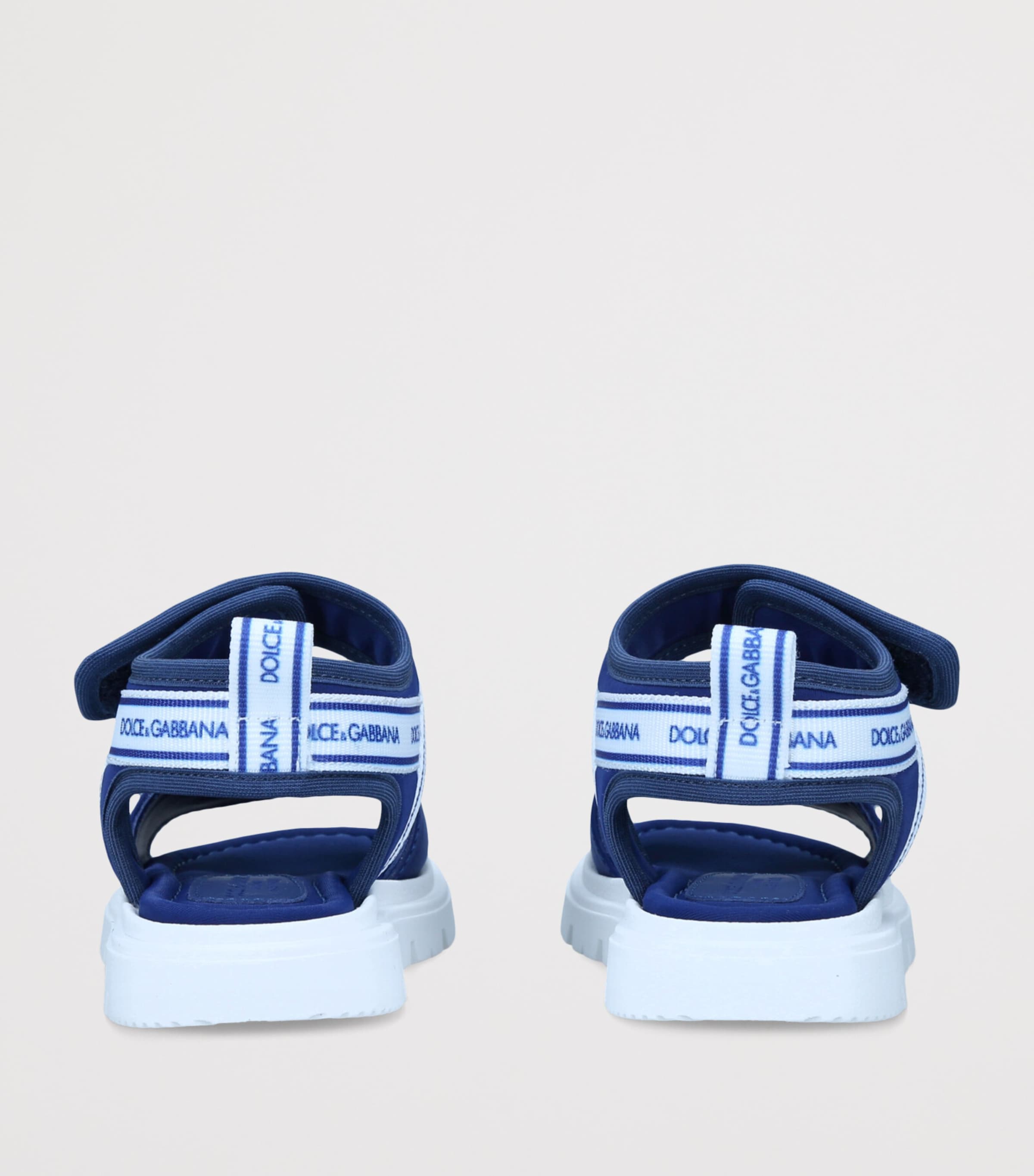 Dolce&Gabbana Kids Blue Logo-Strap Sandals | Harrods AU