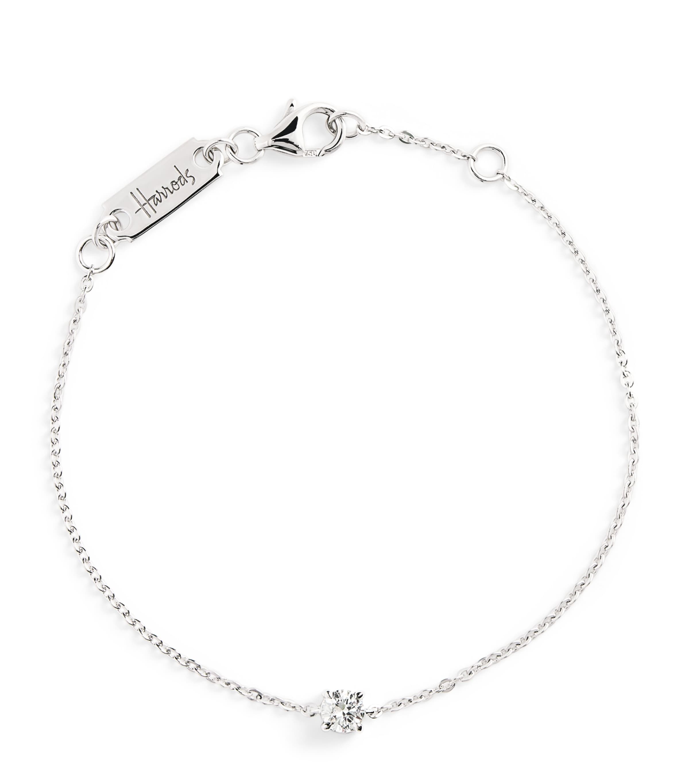 Harrods White Gold and Diamond Bracelet (0.25ct) | Harrods IN
