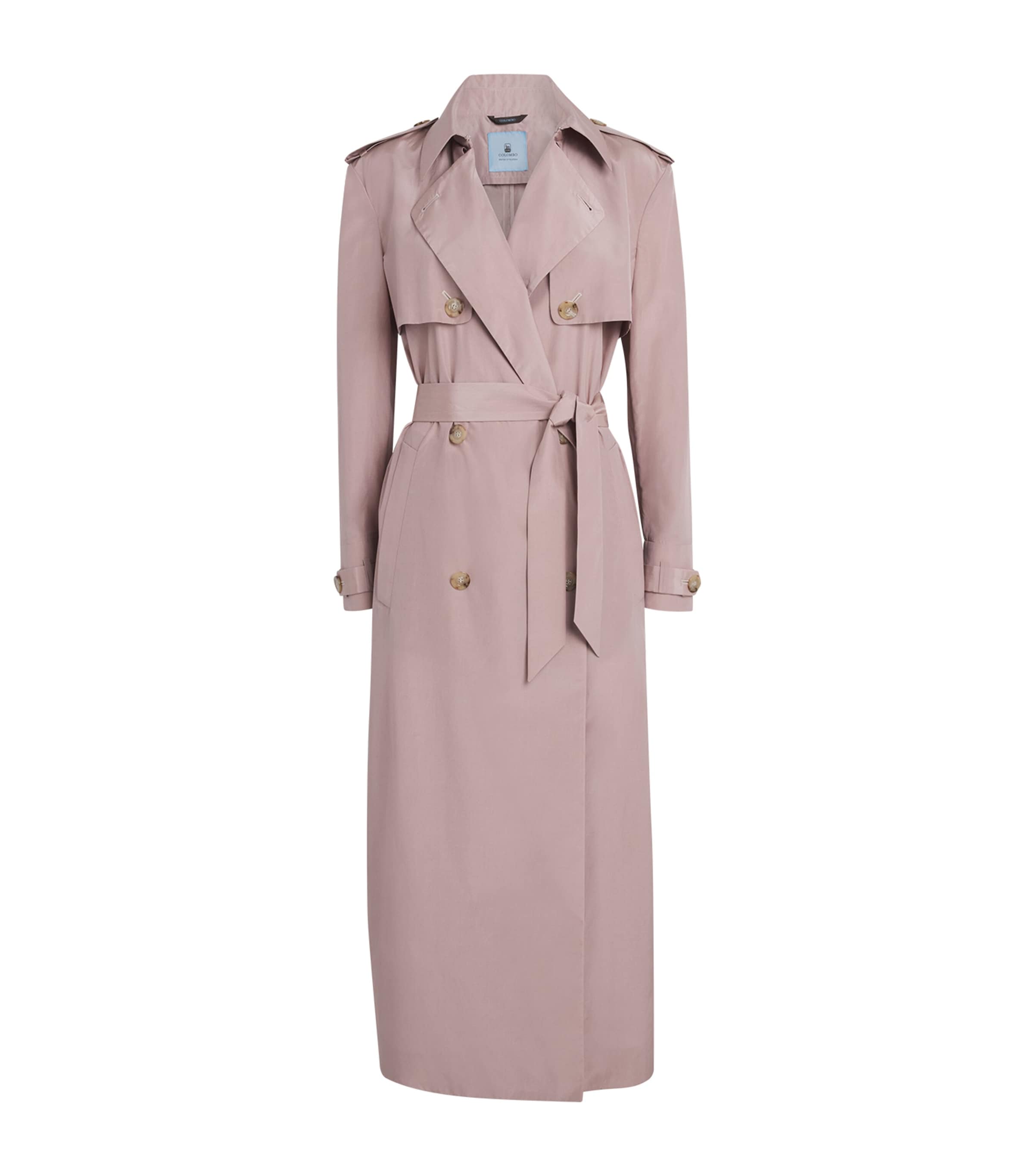 Colombo Purple Cotton-Silk Trench Coat | Harrods UK