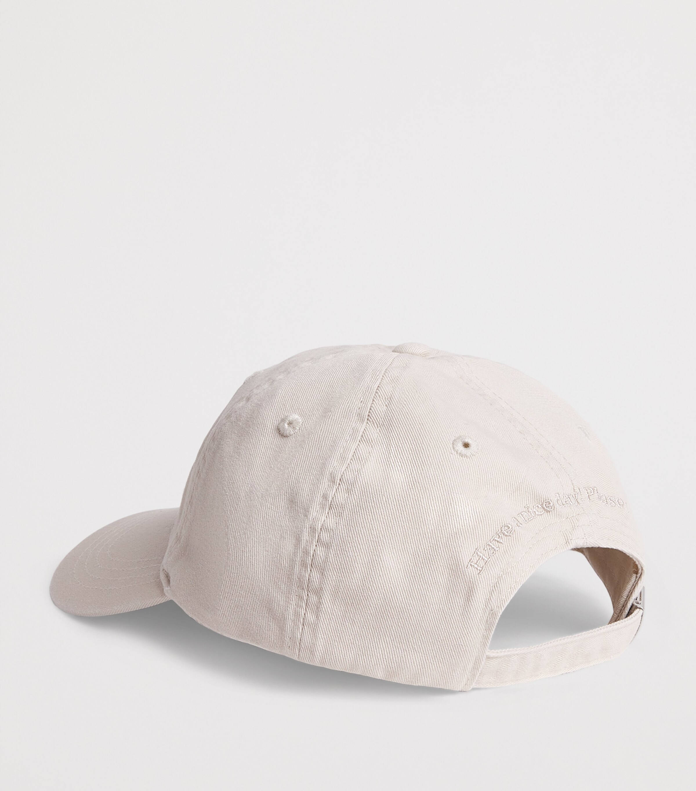 GANNI Beige Organic Canvas Baseball Cap | Harrods US