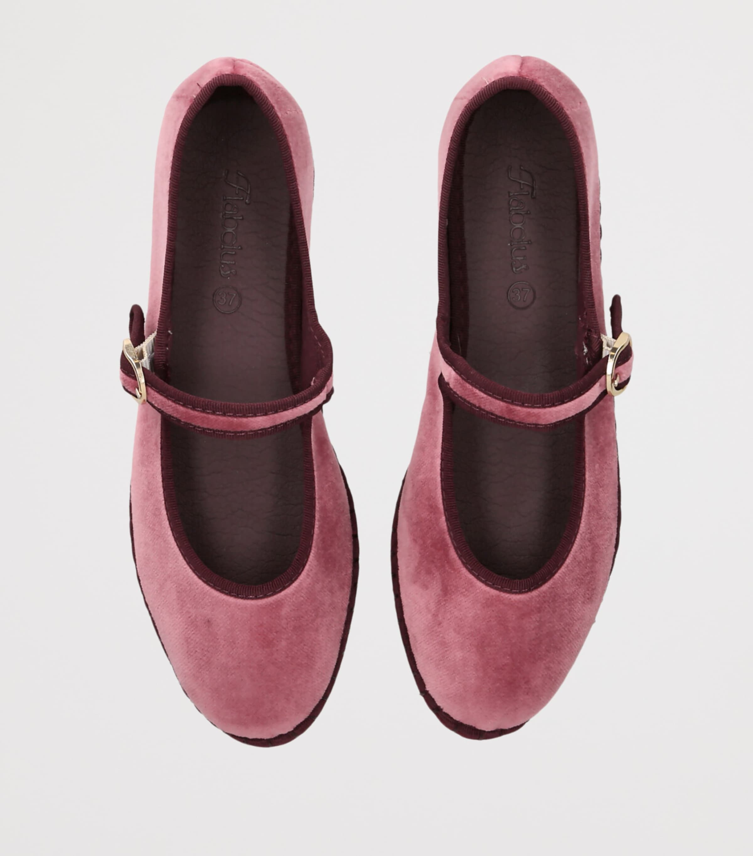 Flabelus Pink Velvet O’Brien Mary Jane Flats | Harrods AT