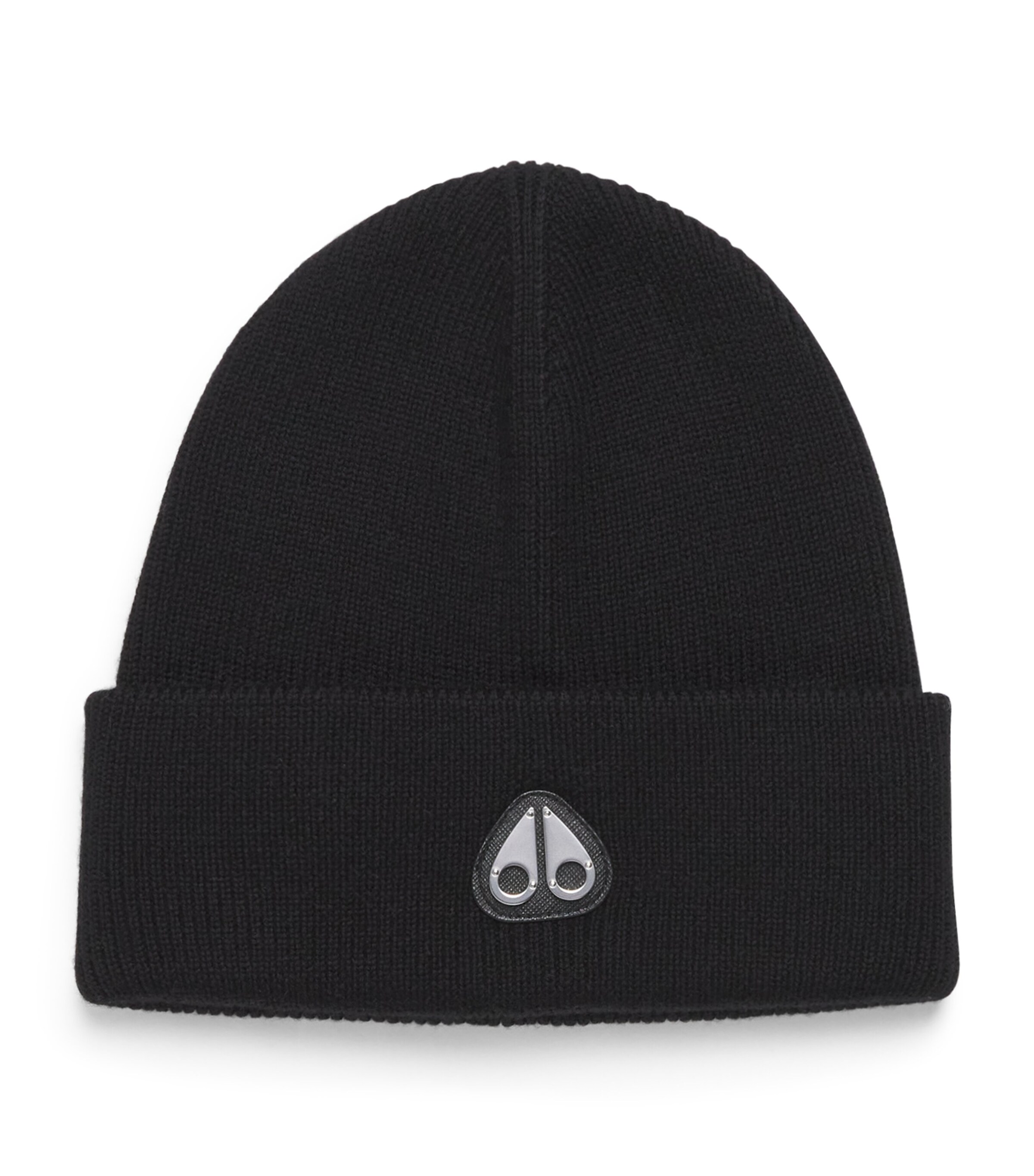 Moose Knuckles Kids Black Wool Logo Beanie | Harrods US