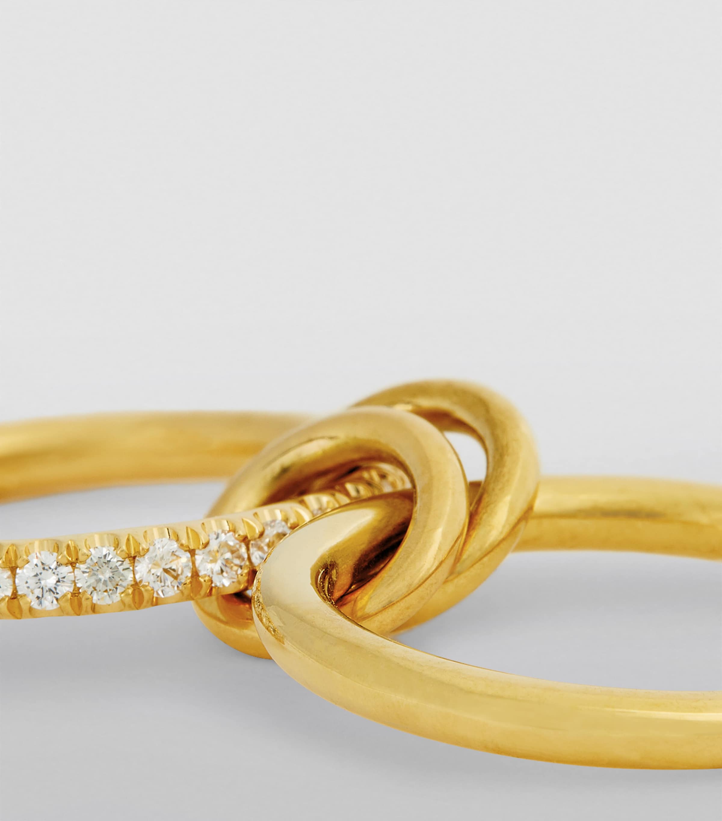 Spinelli Kilcollin Yellow Gold and Diamond Ceres Ring (Size 5) | Harrods UK