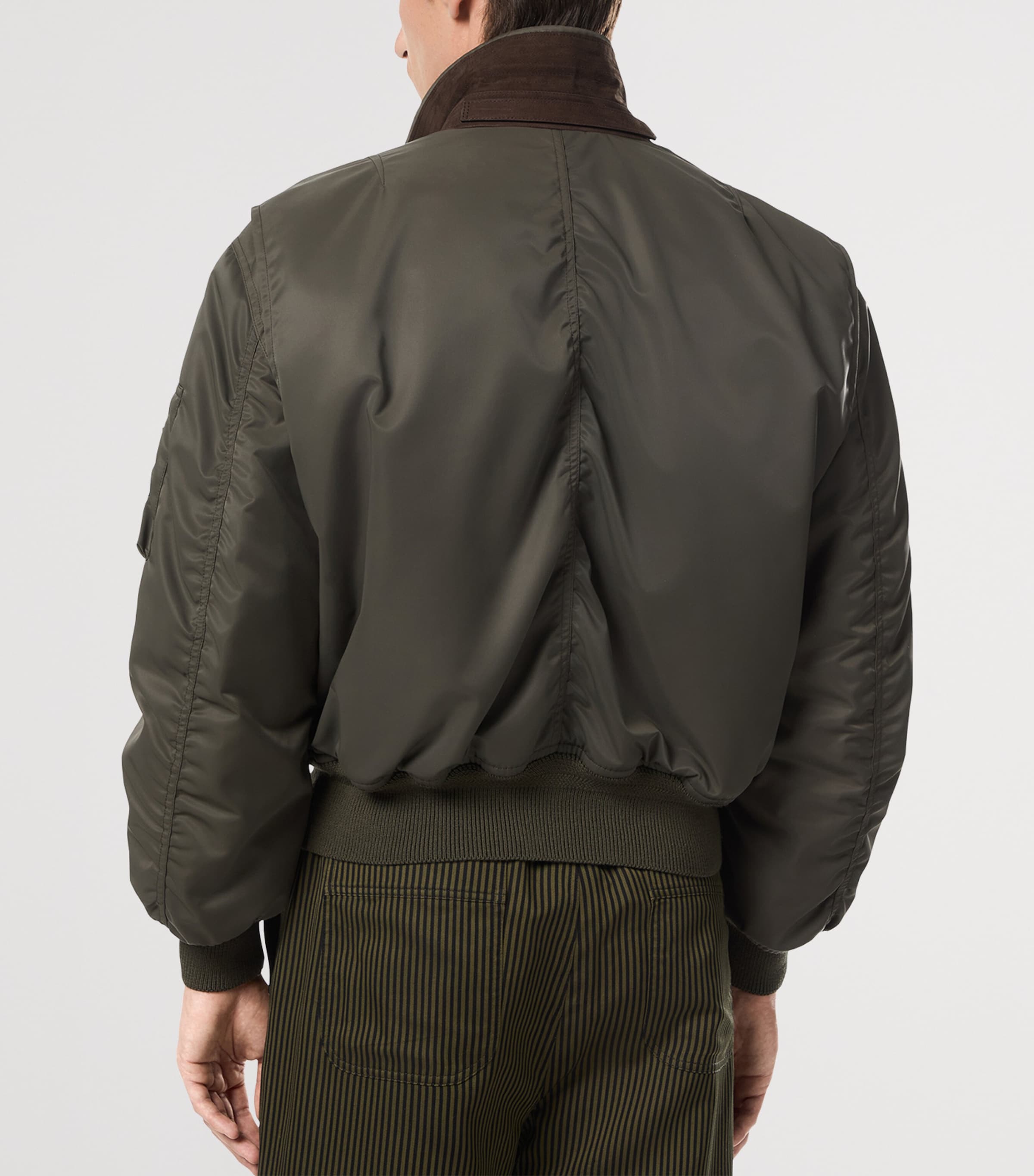 TOM FORD Green Padded Bomber Jacket | Harrods UK