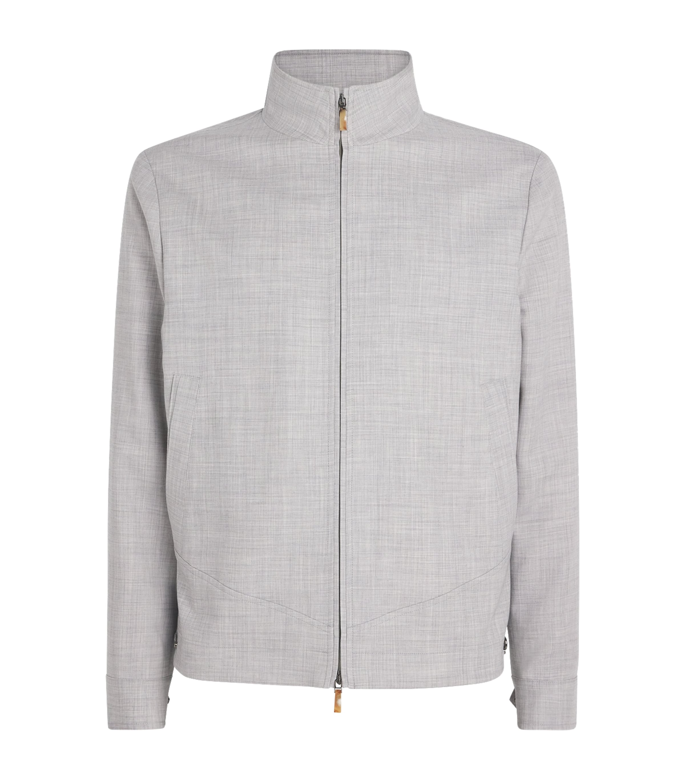 Colombo Grey Cashmere Zip-Up Jacket | Harrods ZA