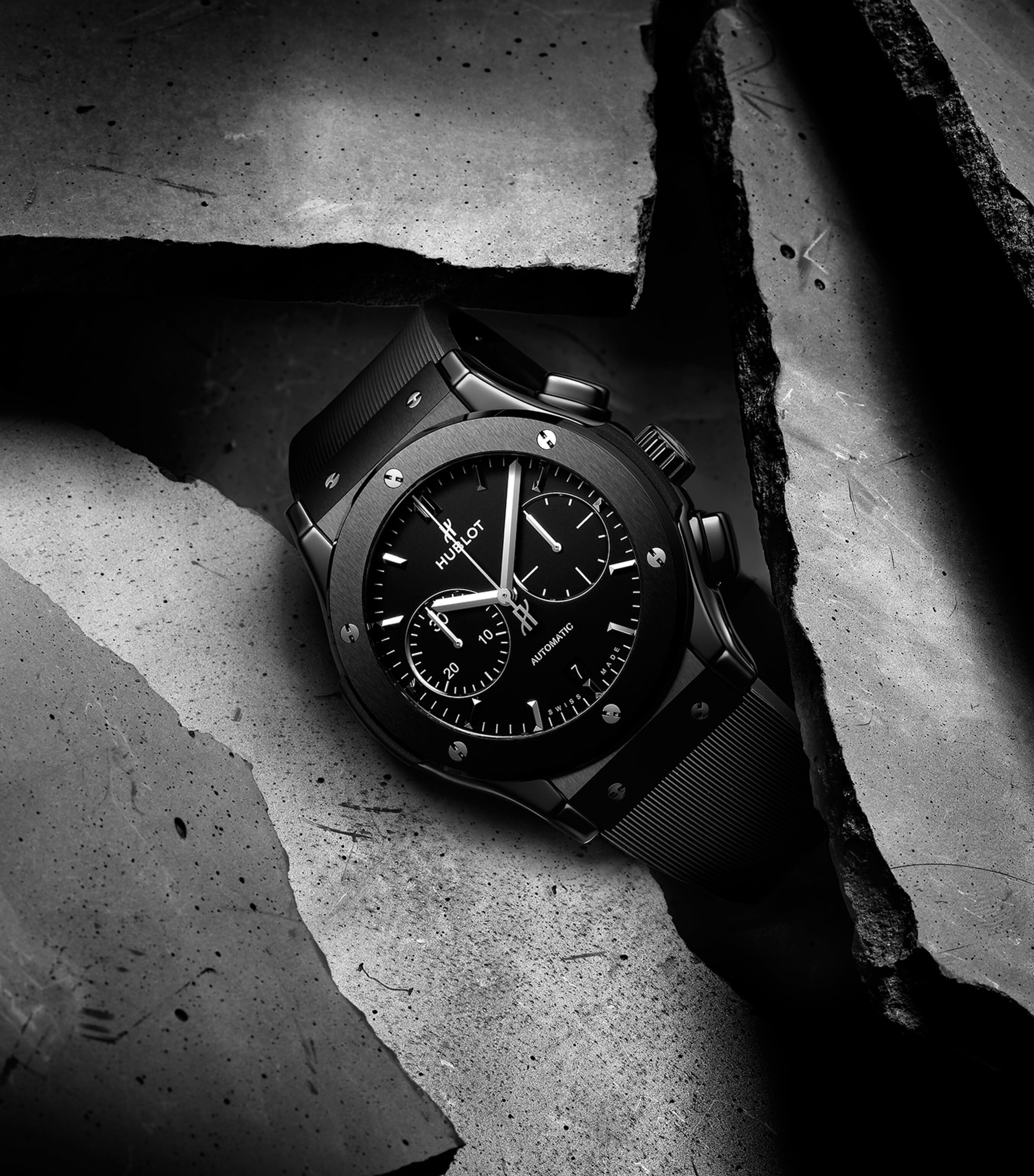 Hublot Ceramic Classic Fusion Black Magic Chronograph Watch 42mm ...
