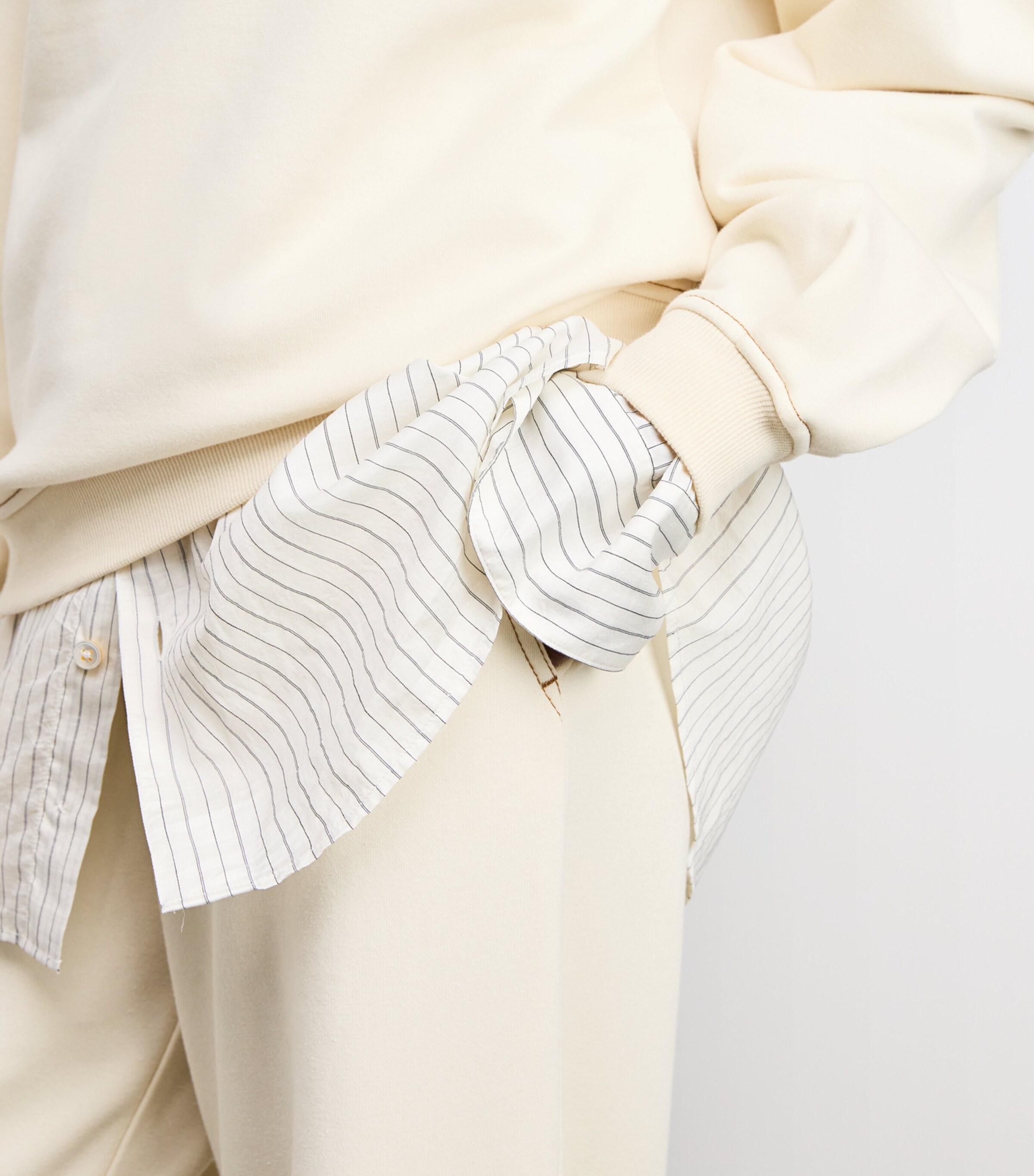 MM Ivory Cotton-Blend Wide-Leg Sweatpants | Harrods UK