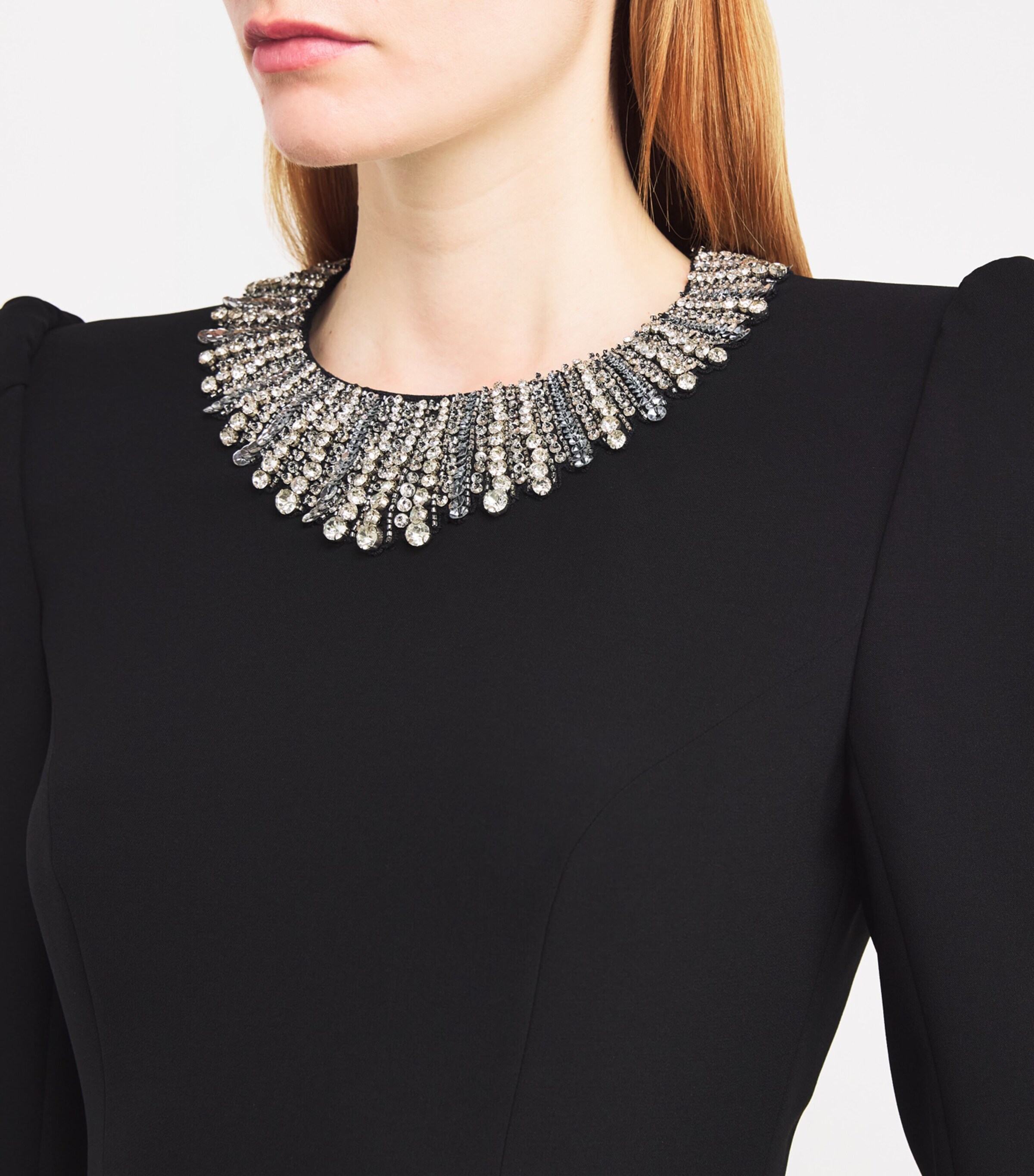 Jenny Packham Black Embellished Cora Midi Dress | Harrods US