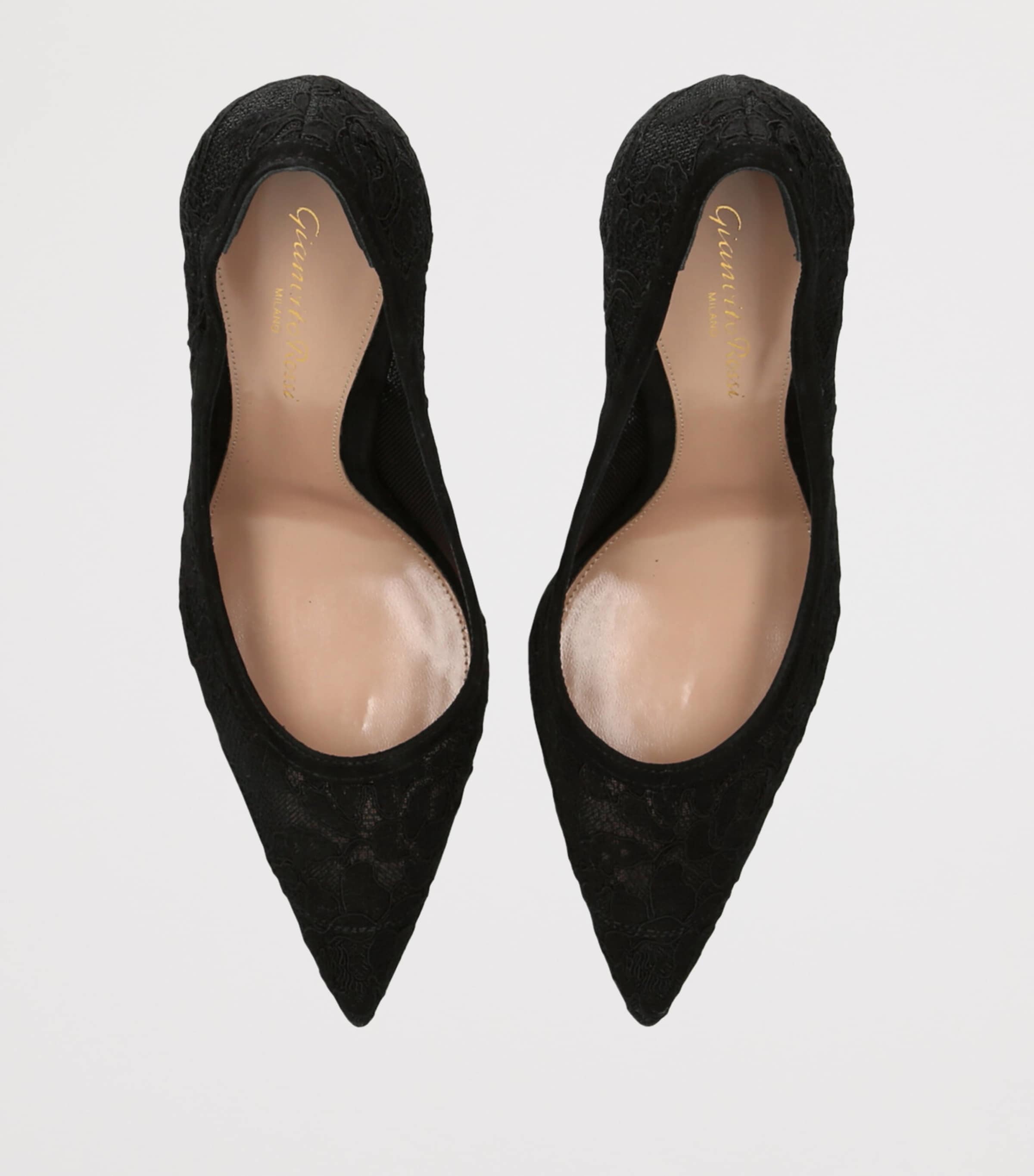 Gianvito Rossi Black Lace Claudia Pumps 105 | Harrods BE